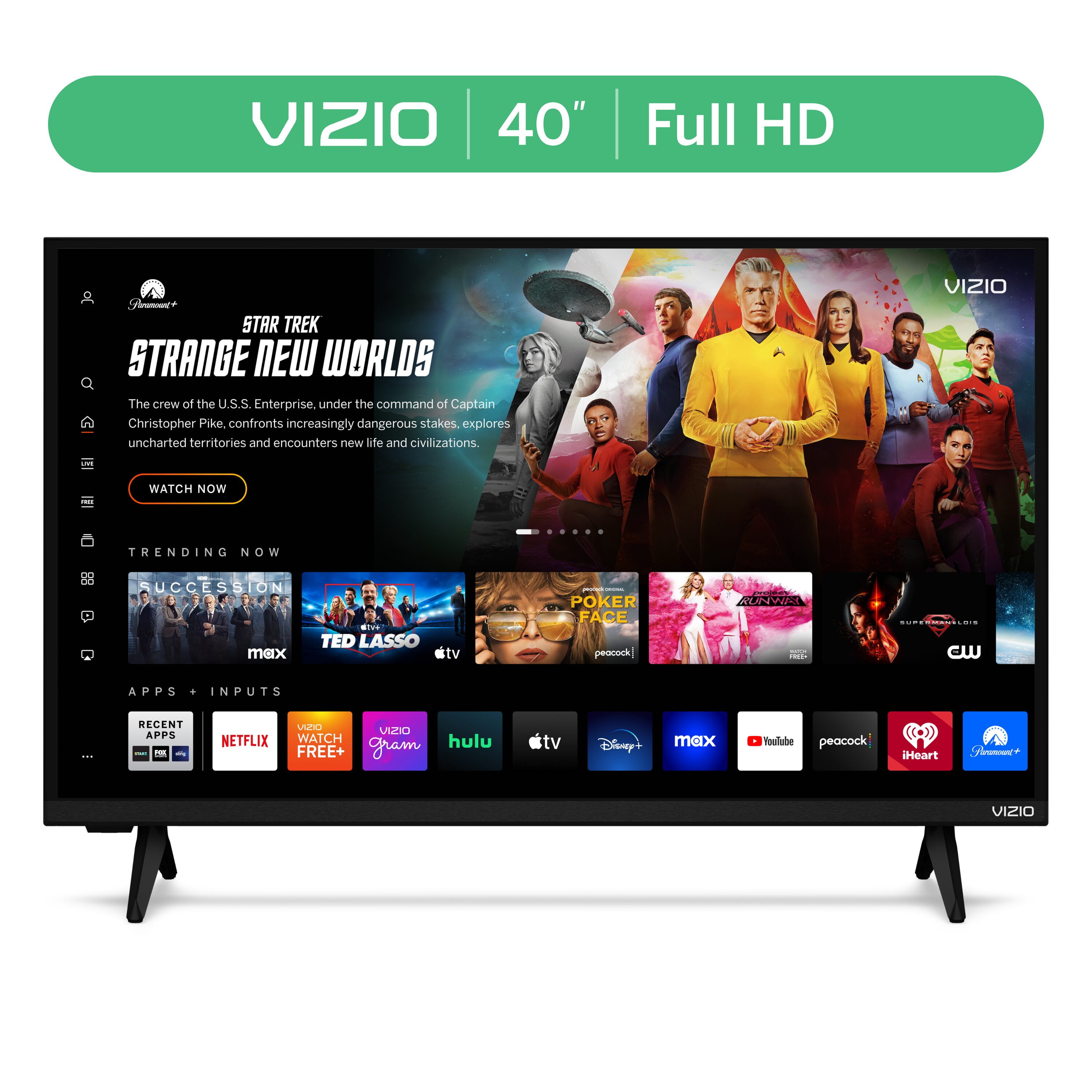 VIZIO 40" Class Full HD 1080p LED Smart TV (New) VFD40M-08 - Walmart.com