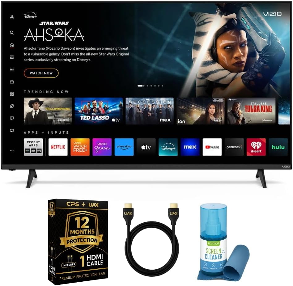 VIZIO 65-Inch 4K UHD LED Smart TV Bundle - Dolby Vision, HDR10+, VRR ...