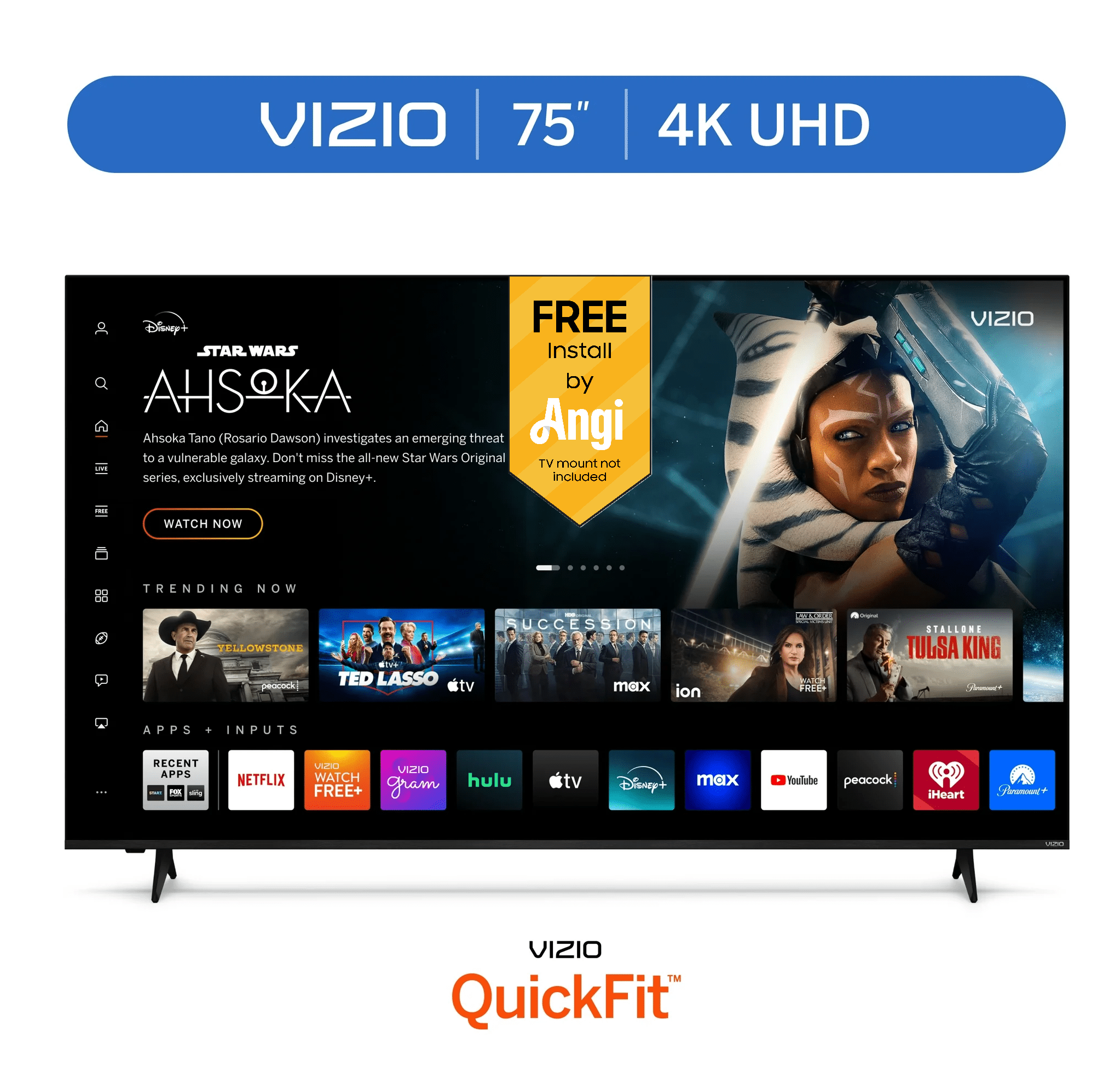 VIZIO 75 Inch TVs - Walmart.com