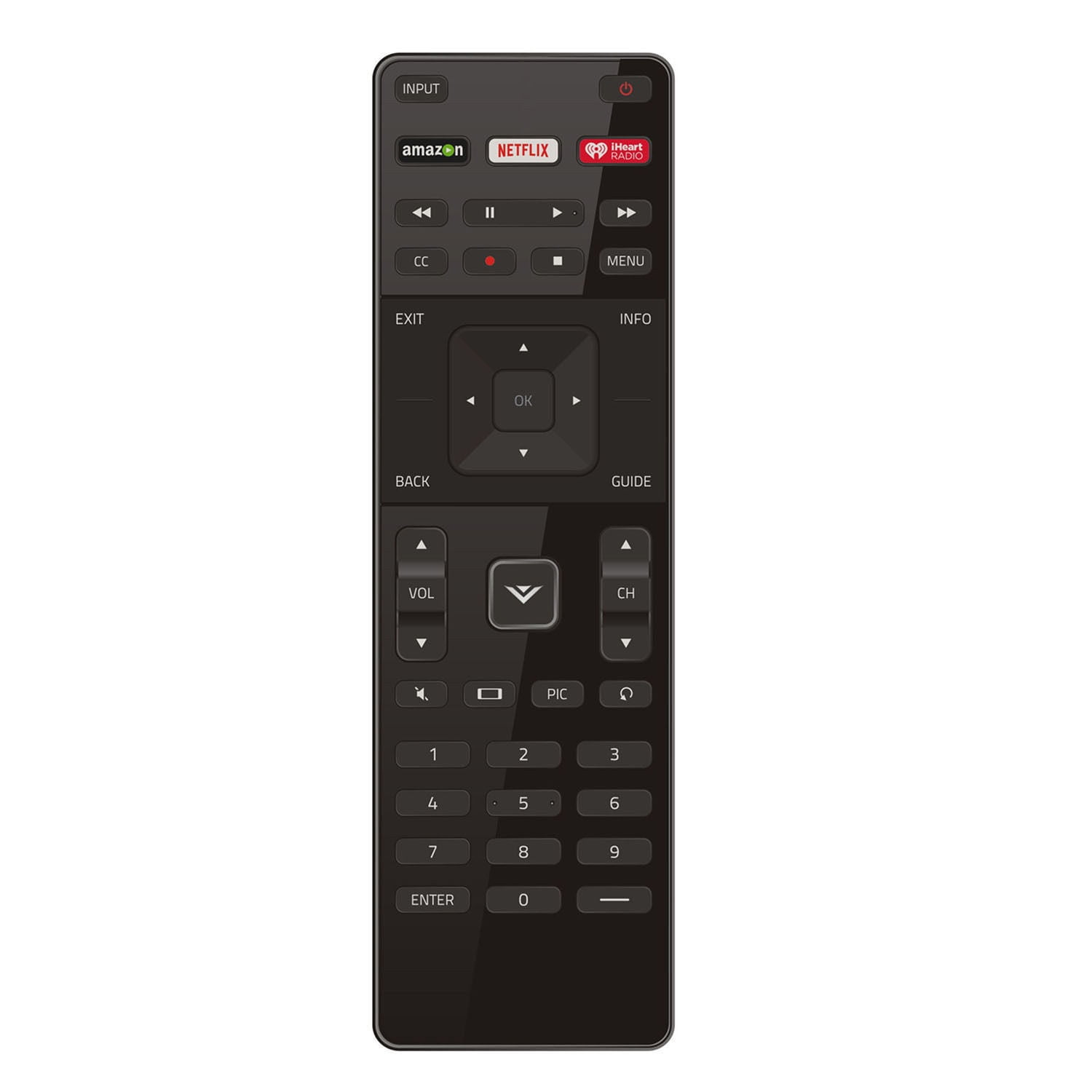 Vizio Xrt122 Led Hdtv Remote Control For Vizio Smart Tv E55 C2 E60 C3