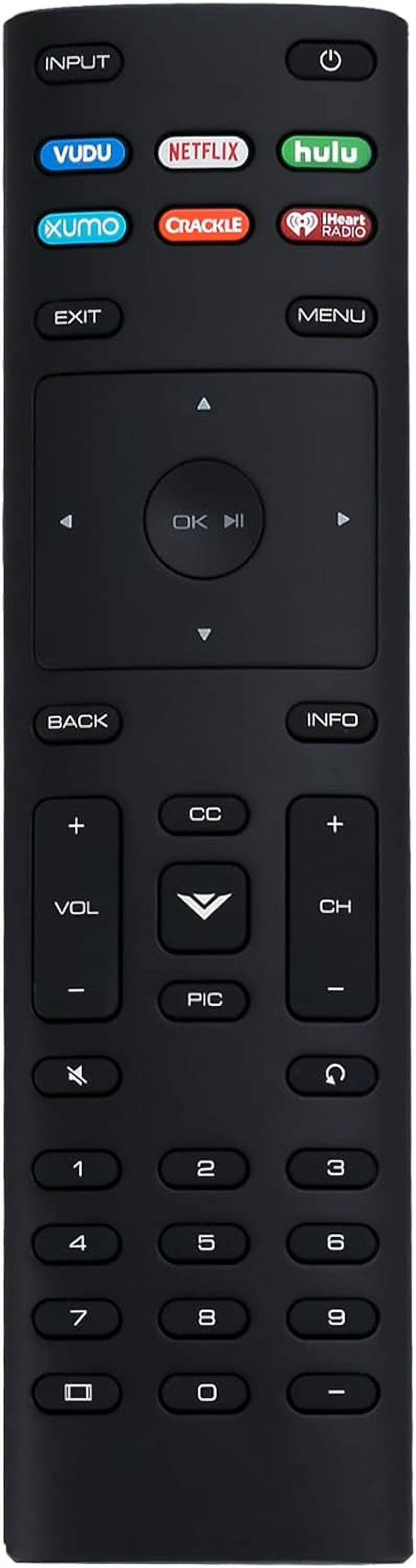 VIZIO XRT136 Smart HDTV Remote for 4K M50-E1 M65-E0 M75-E1 2017 OEM ...