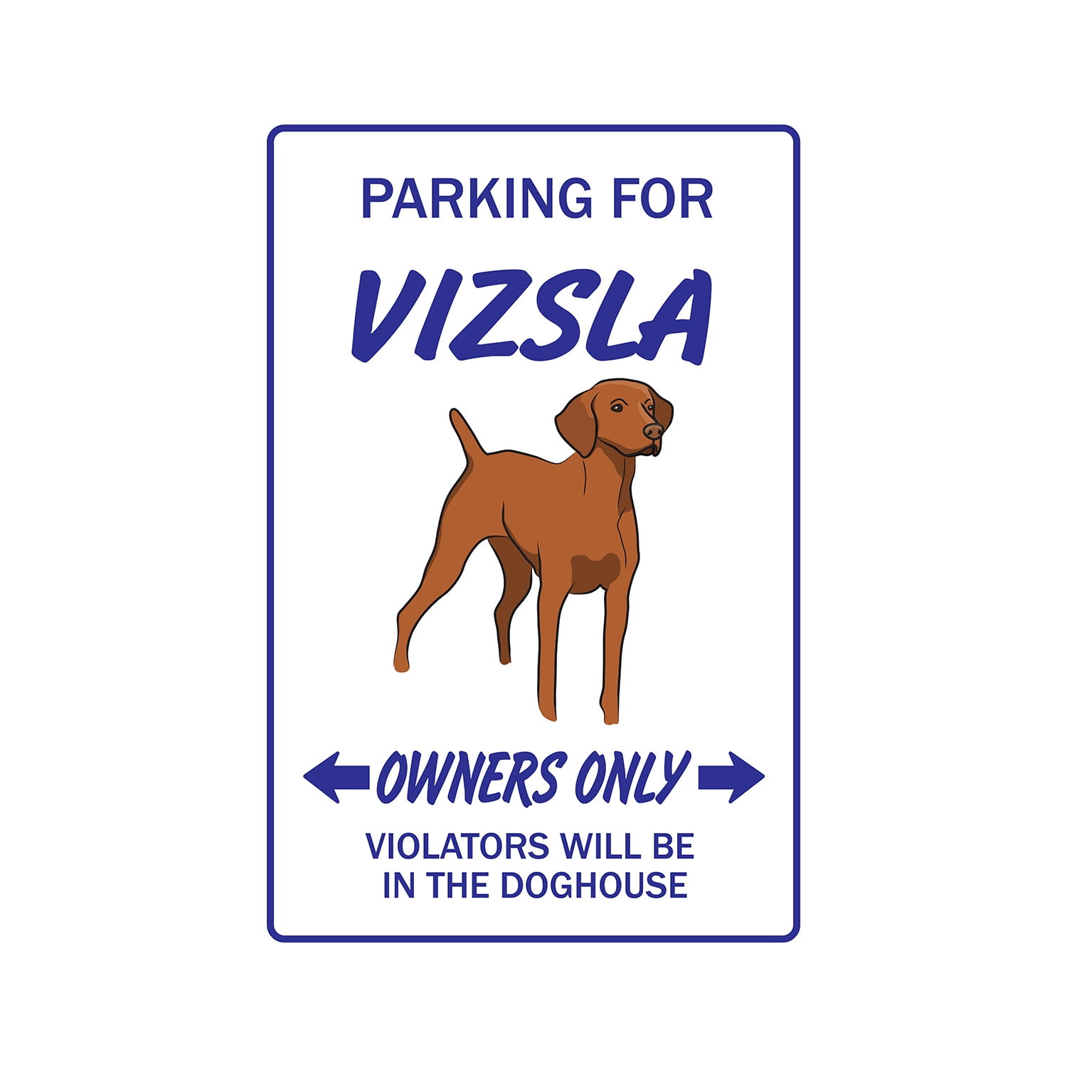 VIZSLA Decal dog pet parking Decals gun kennel groomer breeder vet ...