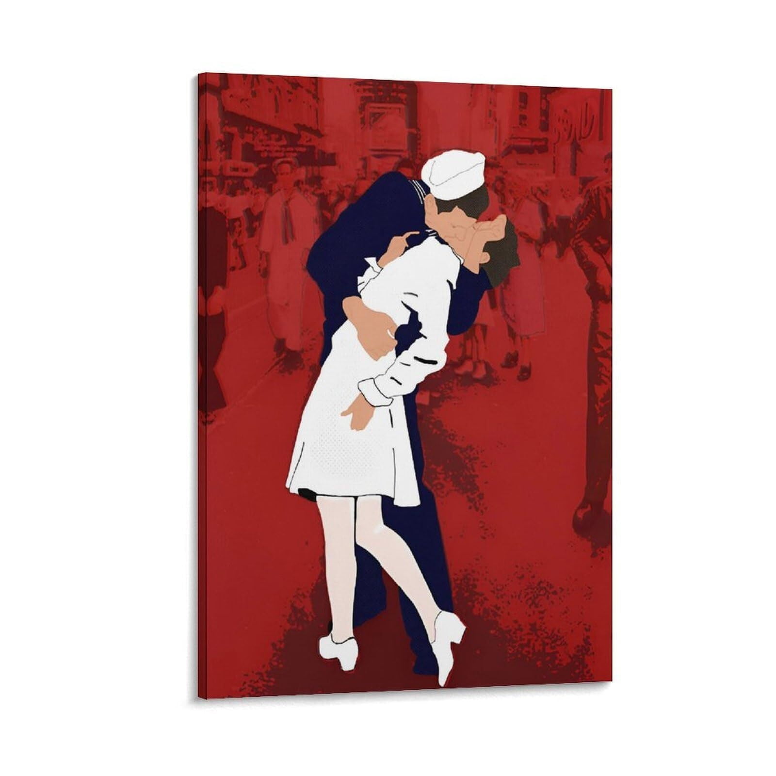 VJ Day in WWII Times Square Kiss Sailor Kissing Woman Print Photo (2 ...