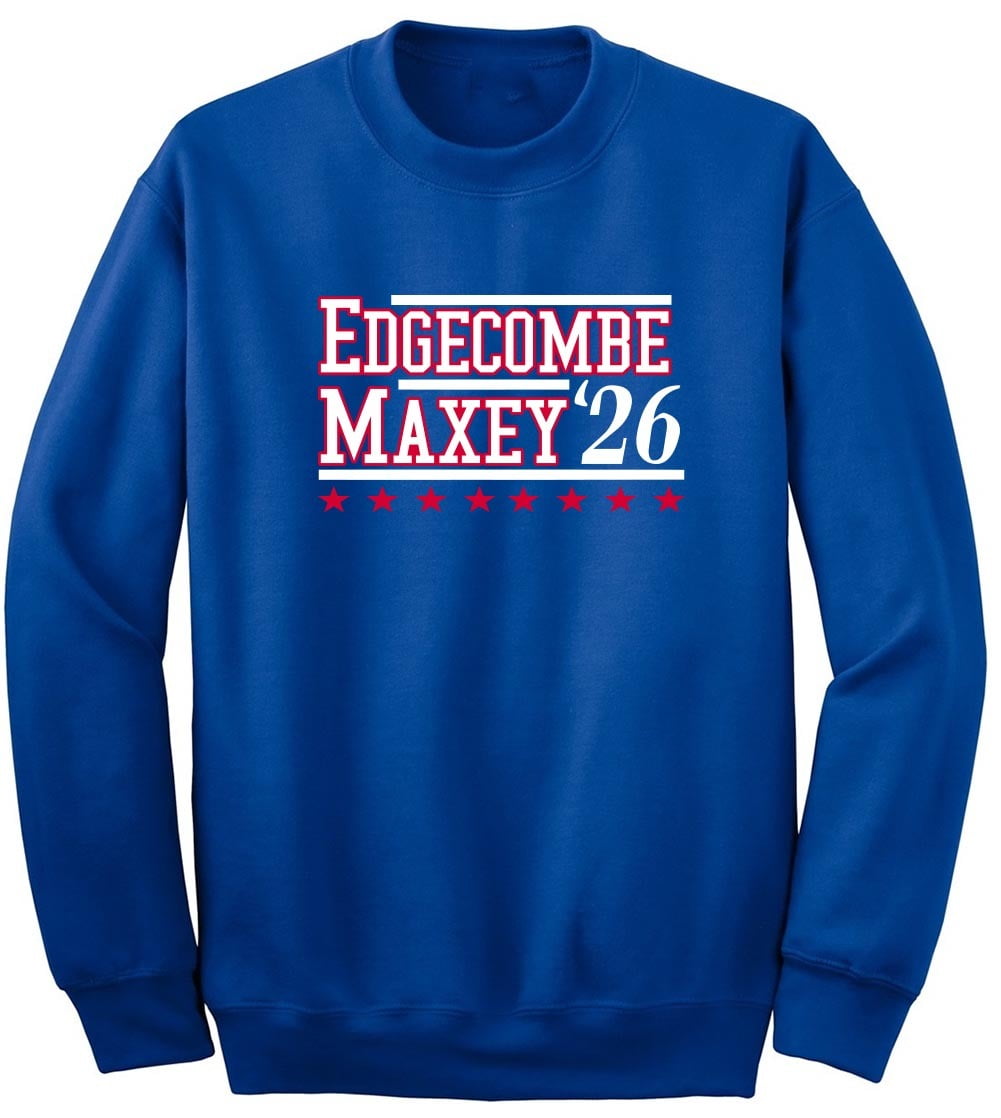 VJ Edgecombe Tyrese Maxey 2026 Philadelphia Crew Neck Sweatshirt ...