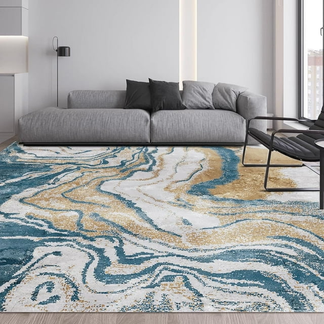 VK·LIVING Area Rugs Machine Washble Rug 4'x 6' Modern Decor Rug Thin ...