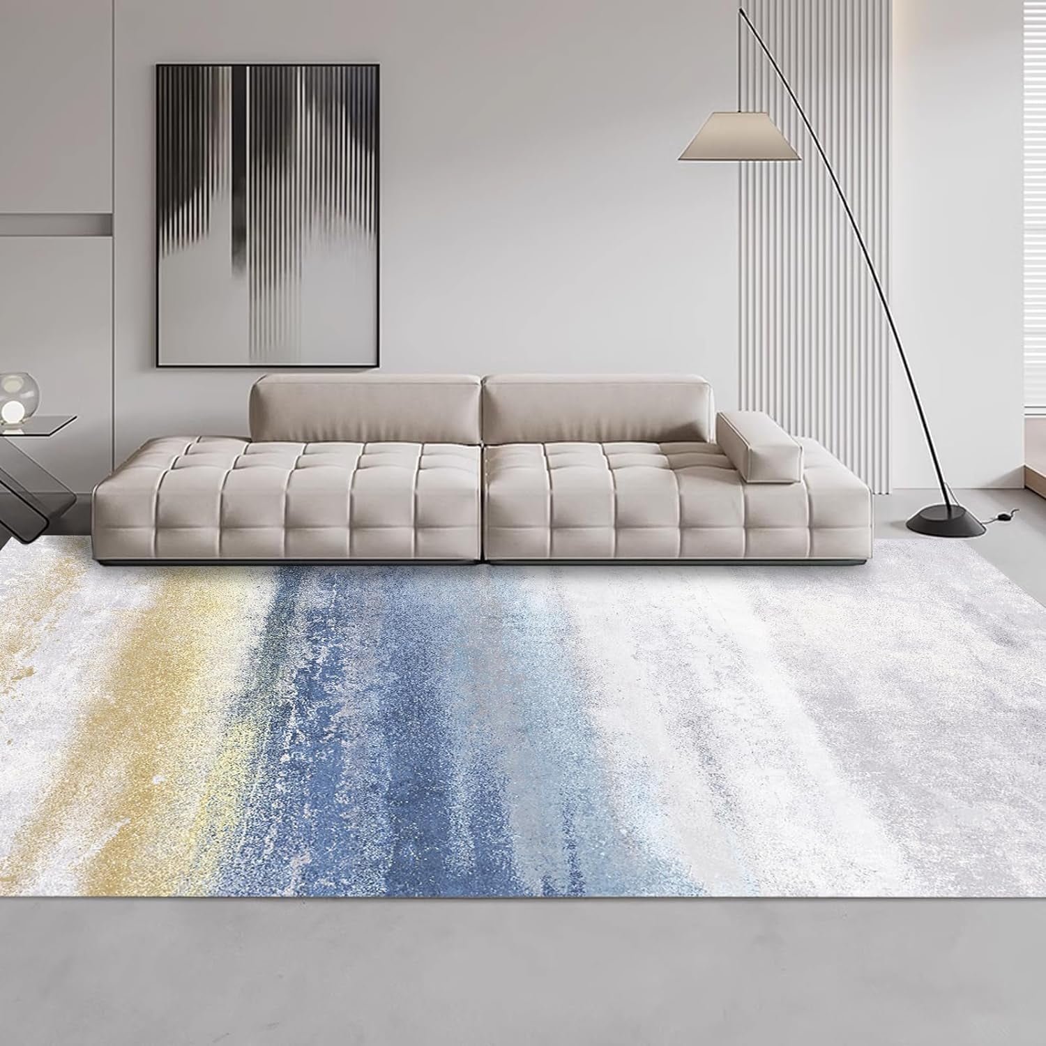 VK·LIVING Area Rugs Machine Washble Rug 8'x 10' Modern Decor Rug Thin ...