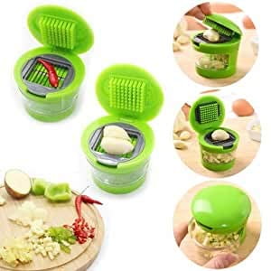 VK MART Mini Garlic Press Multifunctional Garlic Mashed Garlic Press ...