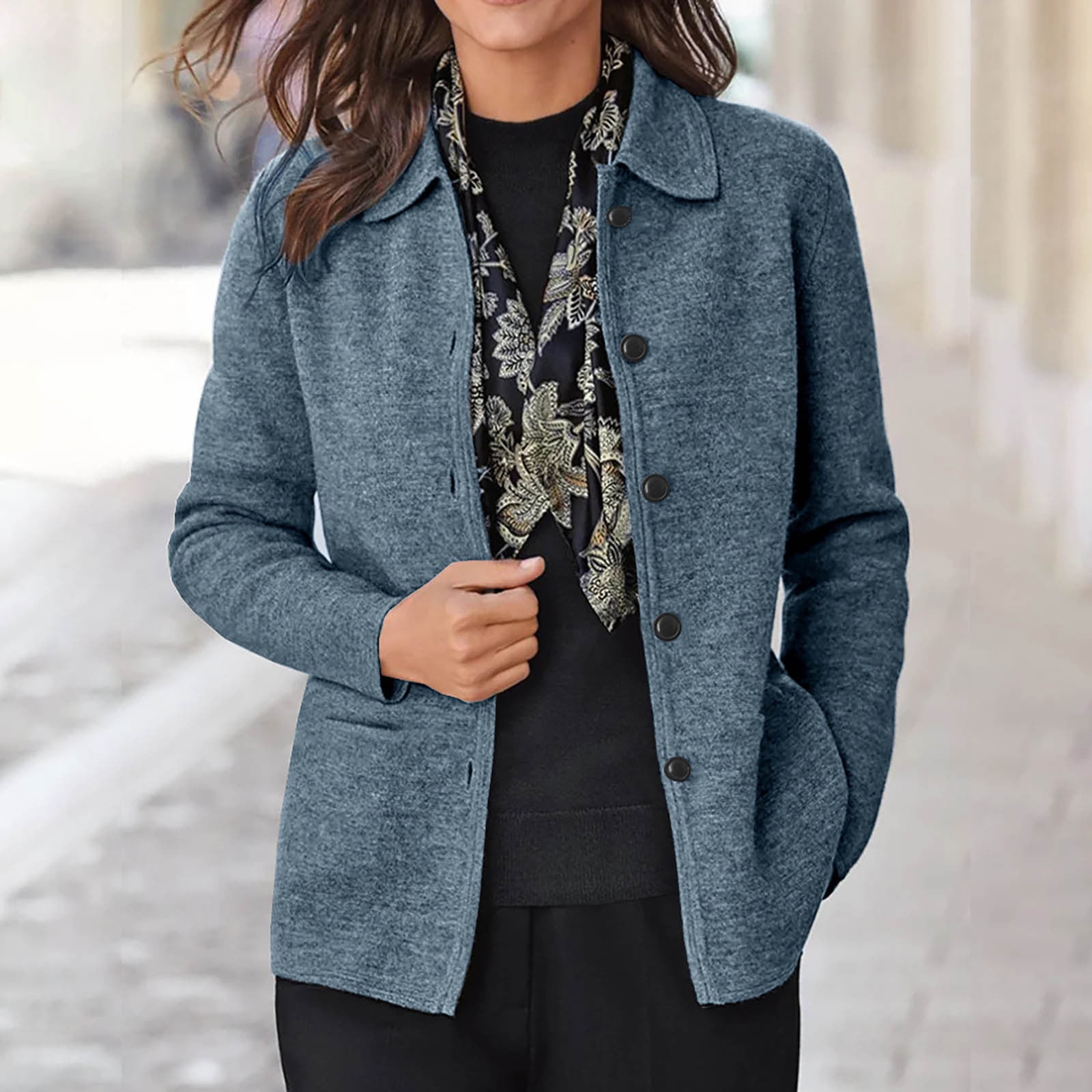 VKEKIEO Cardigans For Women Trendy Summer Scoop Neck Cardigan Long ...