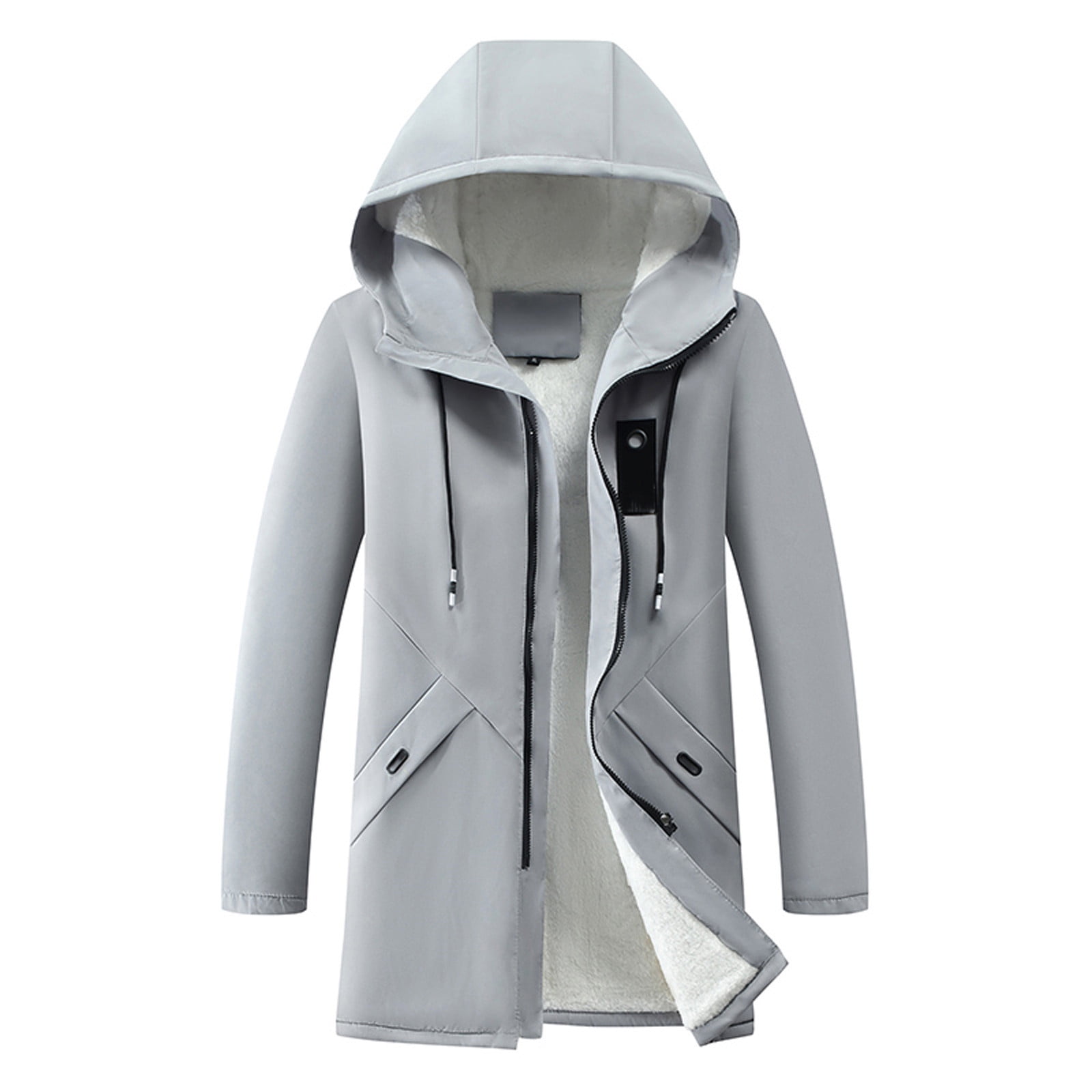 VKEKIEO Coats for Men,Men Casual Solid Hooded Zipper Hooded Mid Length ... VKEKIEO Coats for Men,Men Casual Solid Hooded Zipper Hooded Mid Length ...