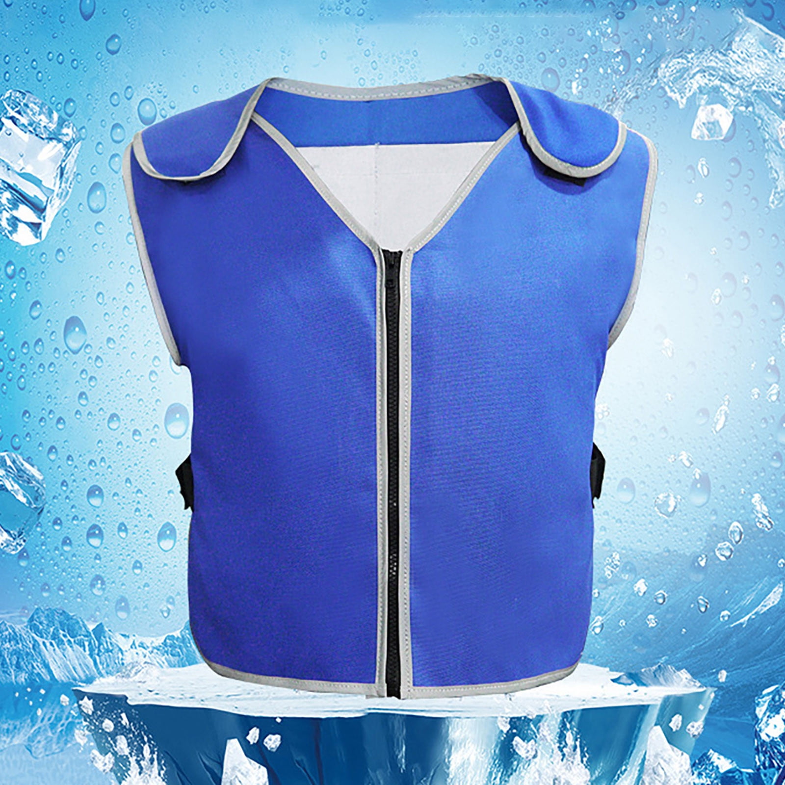VKEKIEO Summer Cool Vest Iced Clothes Heatstroke Prevention Vest With ...