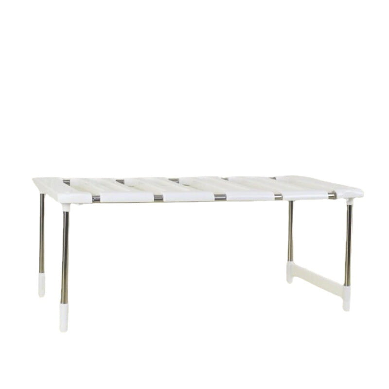 VKKM 1-Tier Expandable Metal Shelf Organizer Rack for Kitchen and ...