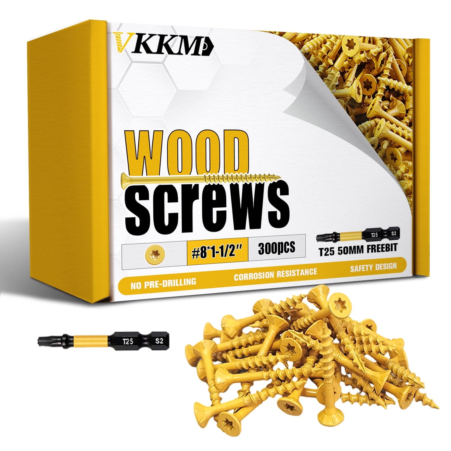 VKKM #8 #9 Wood Screws for Your Next Deck, Fence, Treehouse, or ...