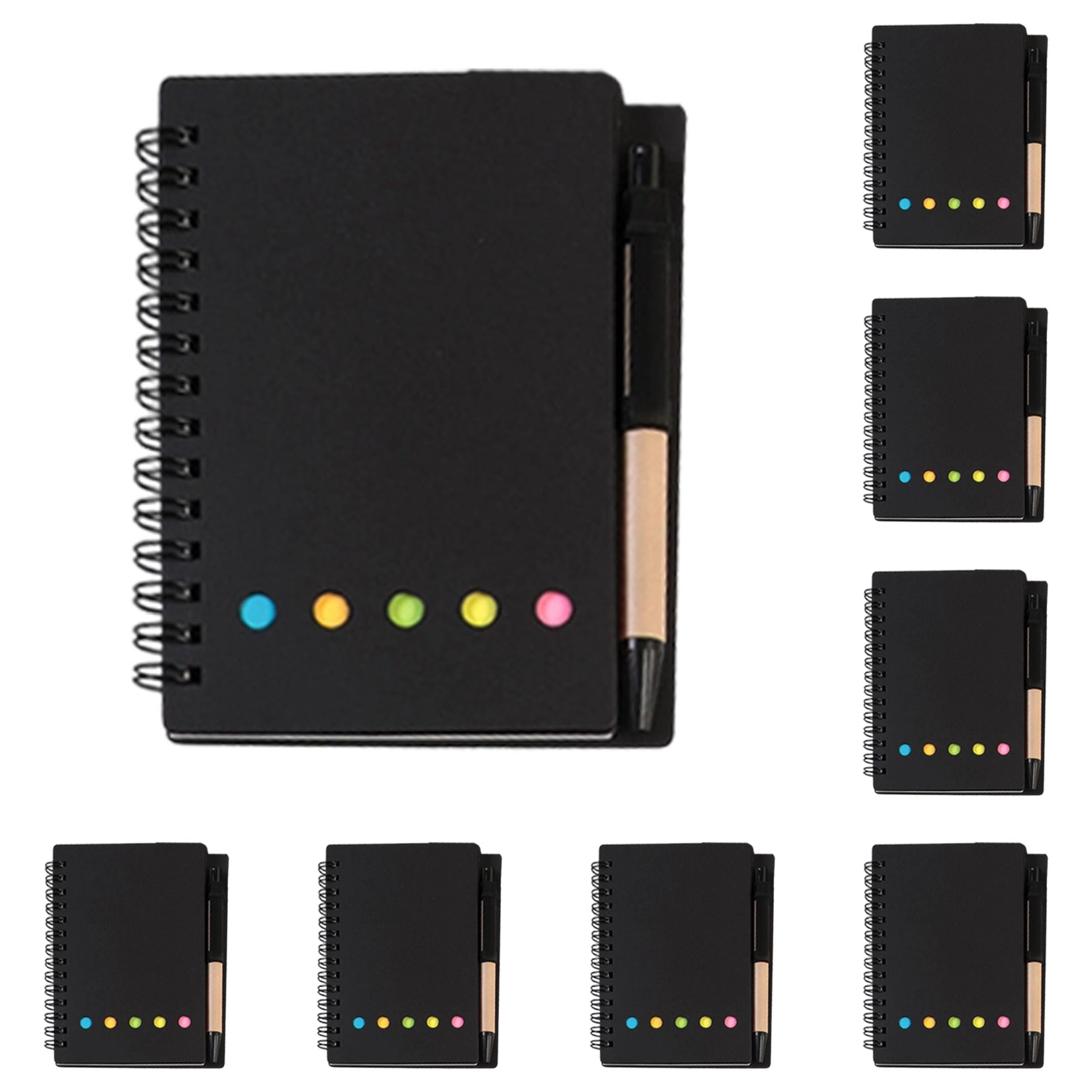 VKLU 8 Pack Bulk Pocket Notebooks with Pen, 60 Sheets Mini Memo Pads ...