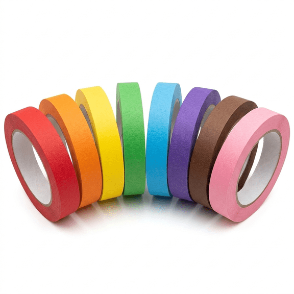 Colored Painter's Tape and Masking Tape for Crafts and Painting