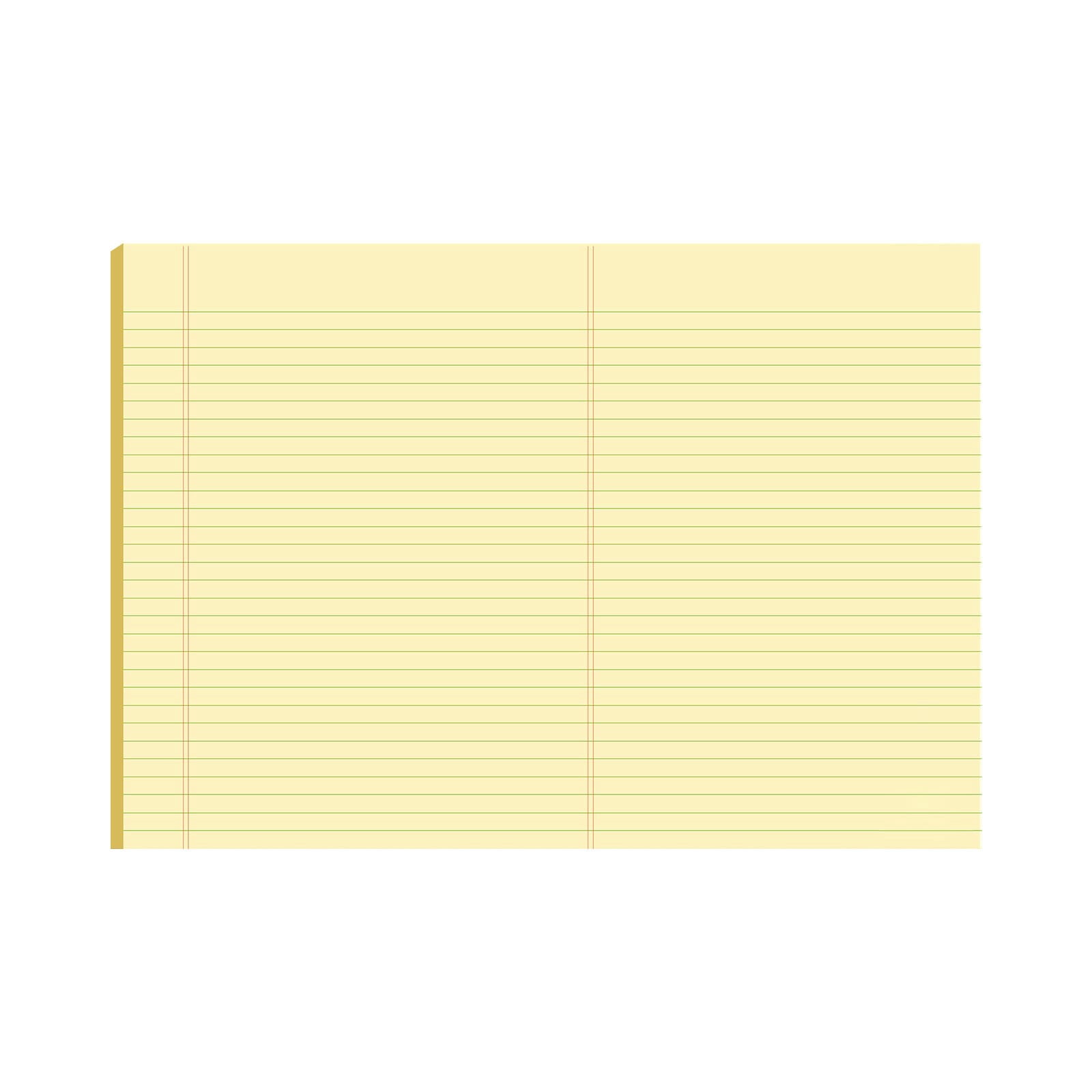 VKLU A3 Large Notepad Lined, 11.7" x 16.5" Canary Yellow Legal Pad with ...