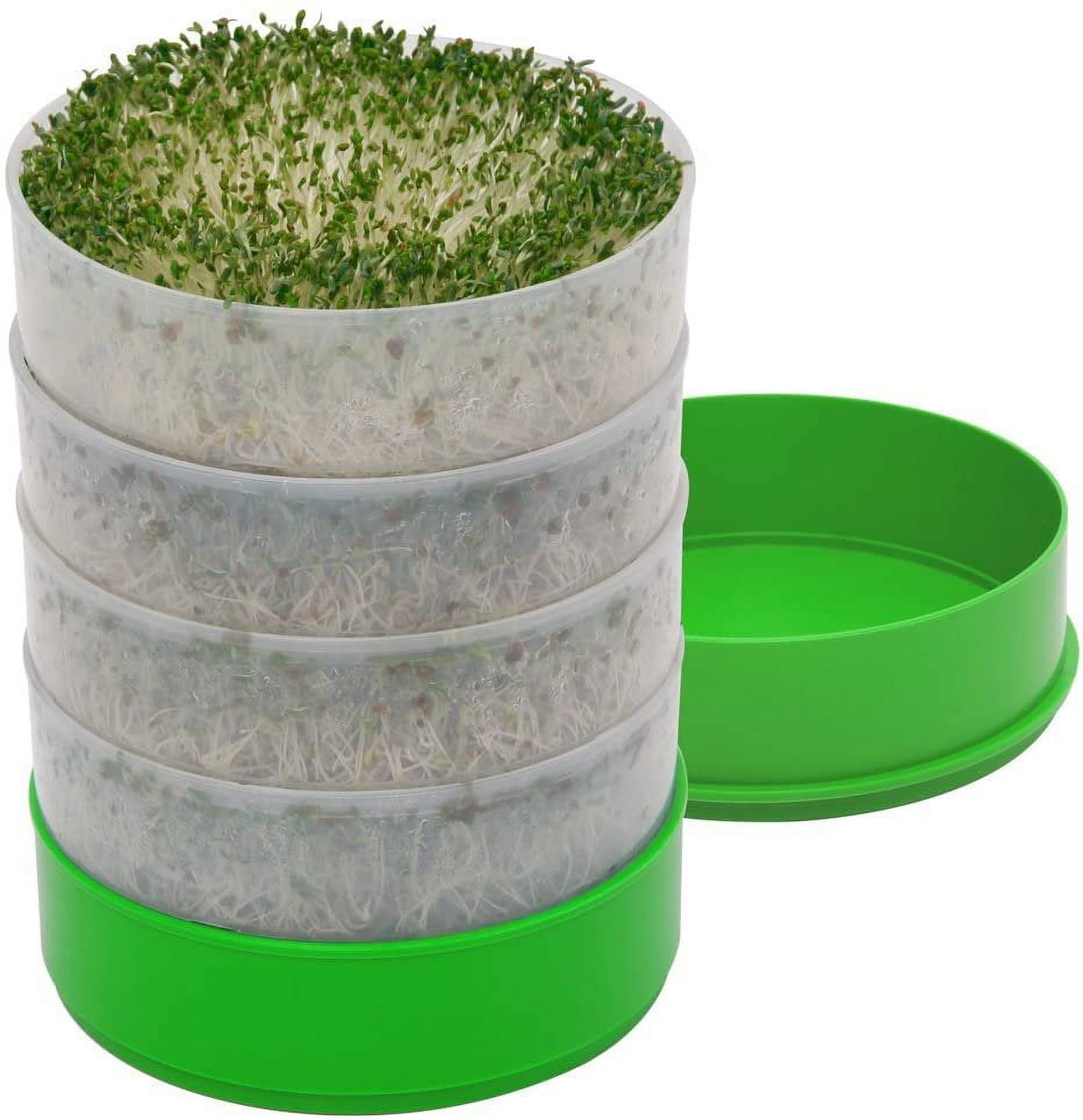 Kitchen Crop Deluxe Kitchen Seed Sprouter VKP1200 - Stackable Trays - 4 ...
