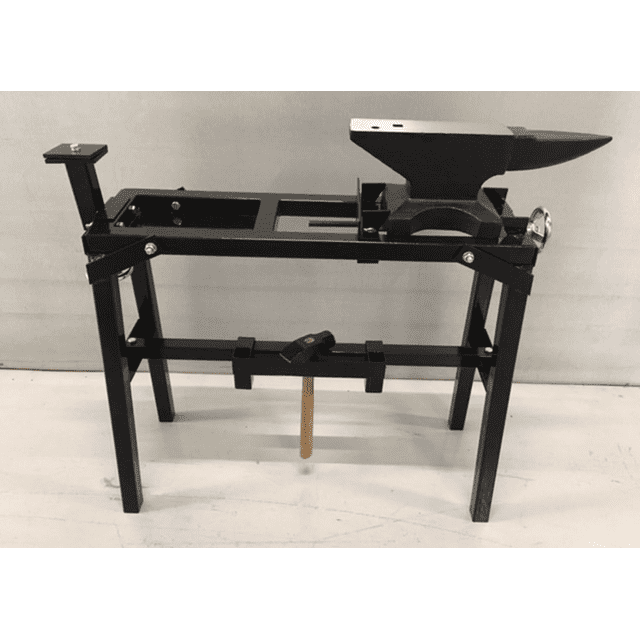 VKRP Industrial Blacksmith Anvil Stand with Adjustable Legs, Vise Mount ...