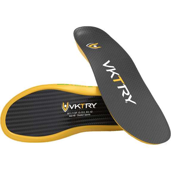 VKTRY Gold for Non-Cleated Shoes - Carbon Fiber Performance Insoles ...