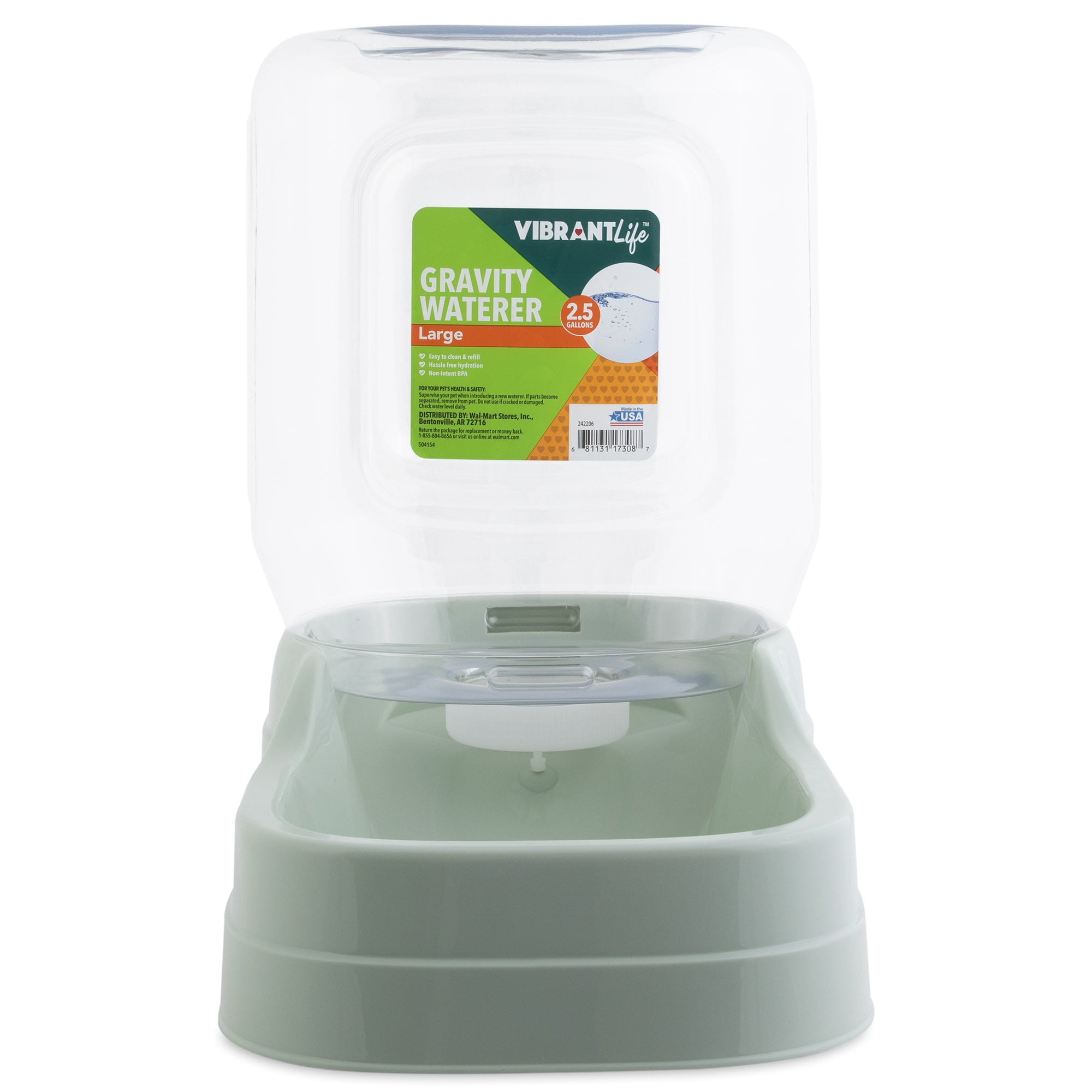 VL 2.5 GALLON PET GRAVITY WATERER, PALE AQUA - Walmart.com