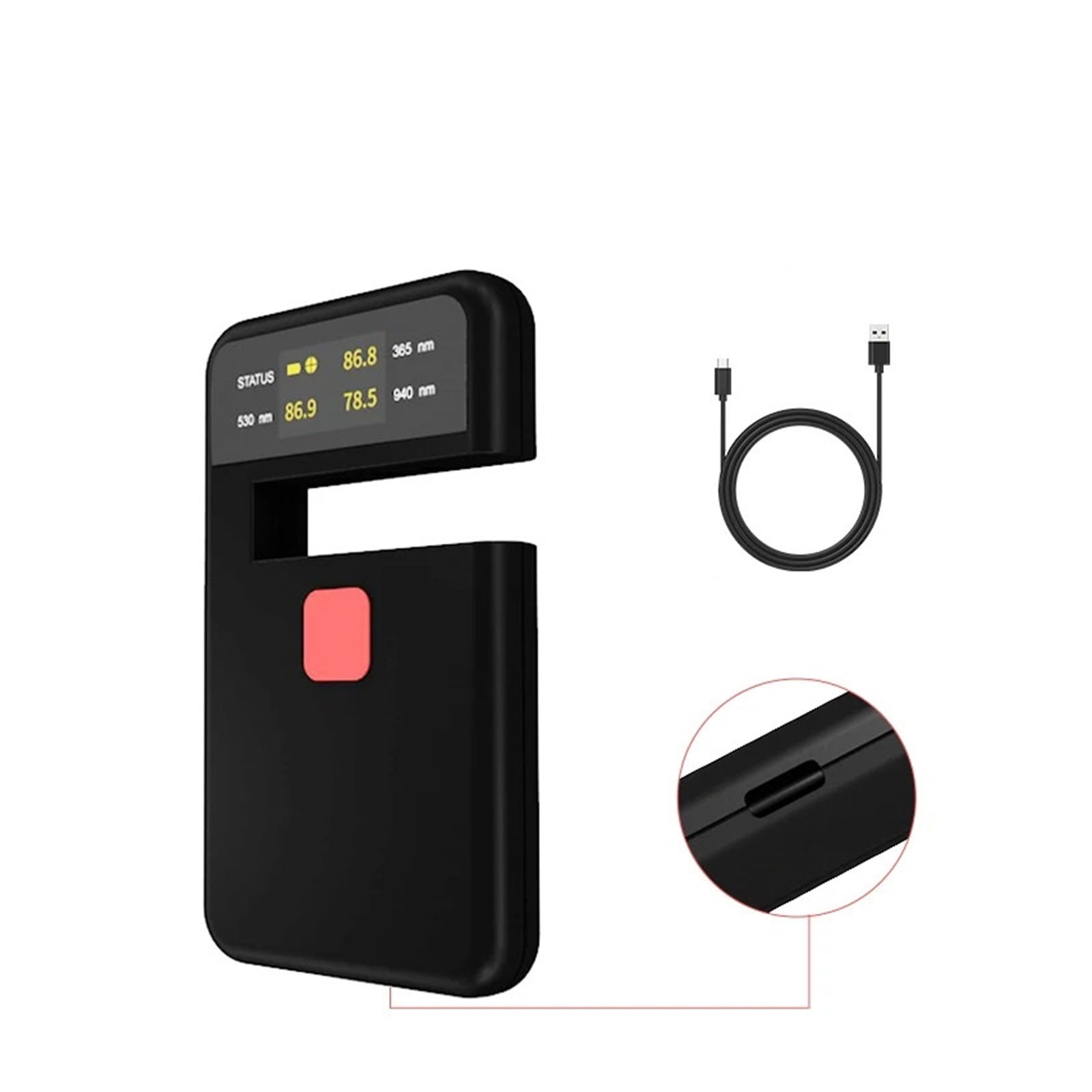 VL/UV/IR Transmittance Tester Portable Solar Film Optical Glasses ...