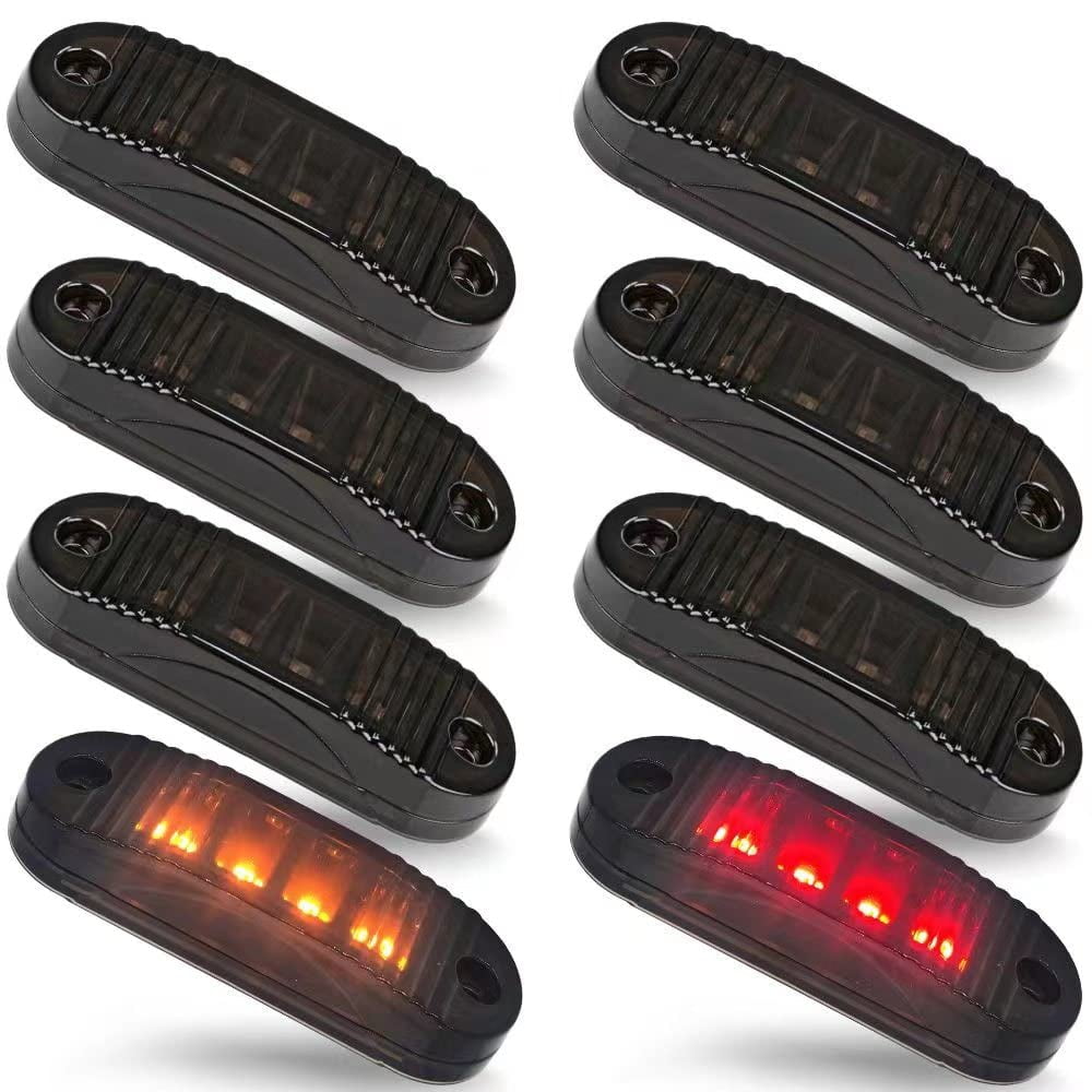 VL.VICTOR 8pcs Oval Led DHF10 Trailer Side Marker Light Clearance ...