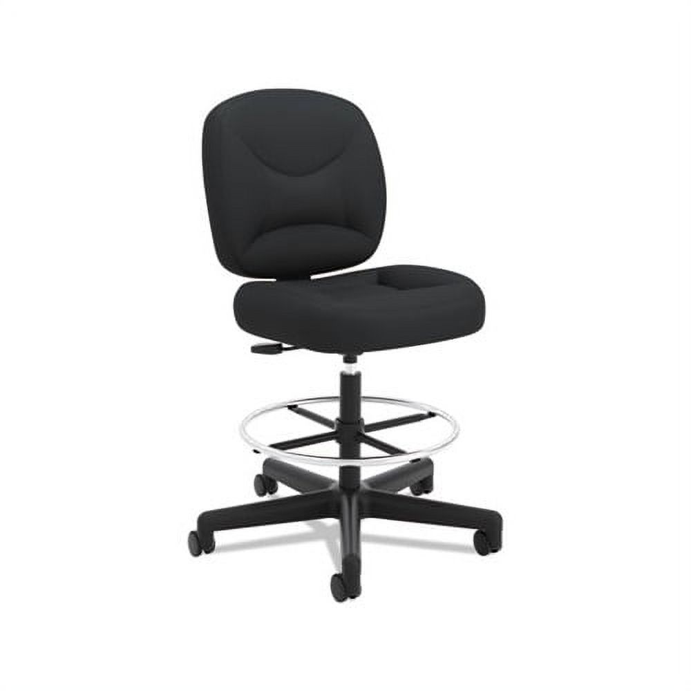 VL215 Task Stool Supports up to 250 lbs., Black Seat/Black Back, Black ...