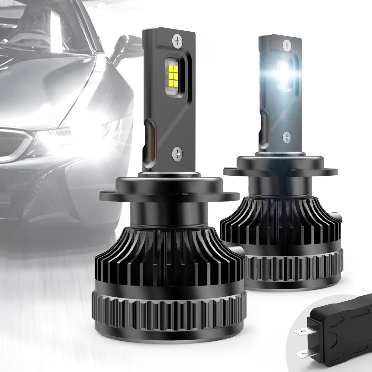 VLAND D2S Headlight Bulbs Conversion Kit with Decoder for Dodge ...