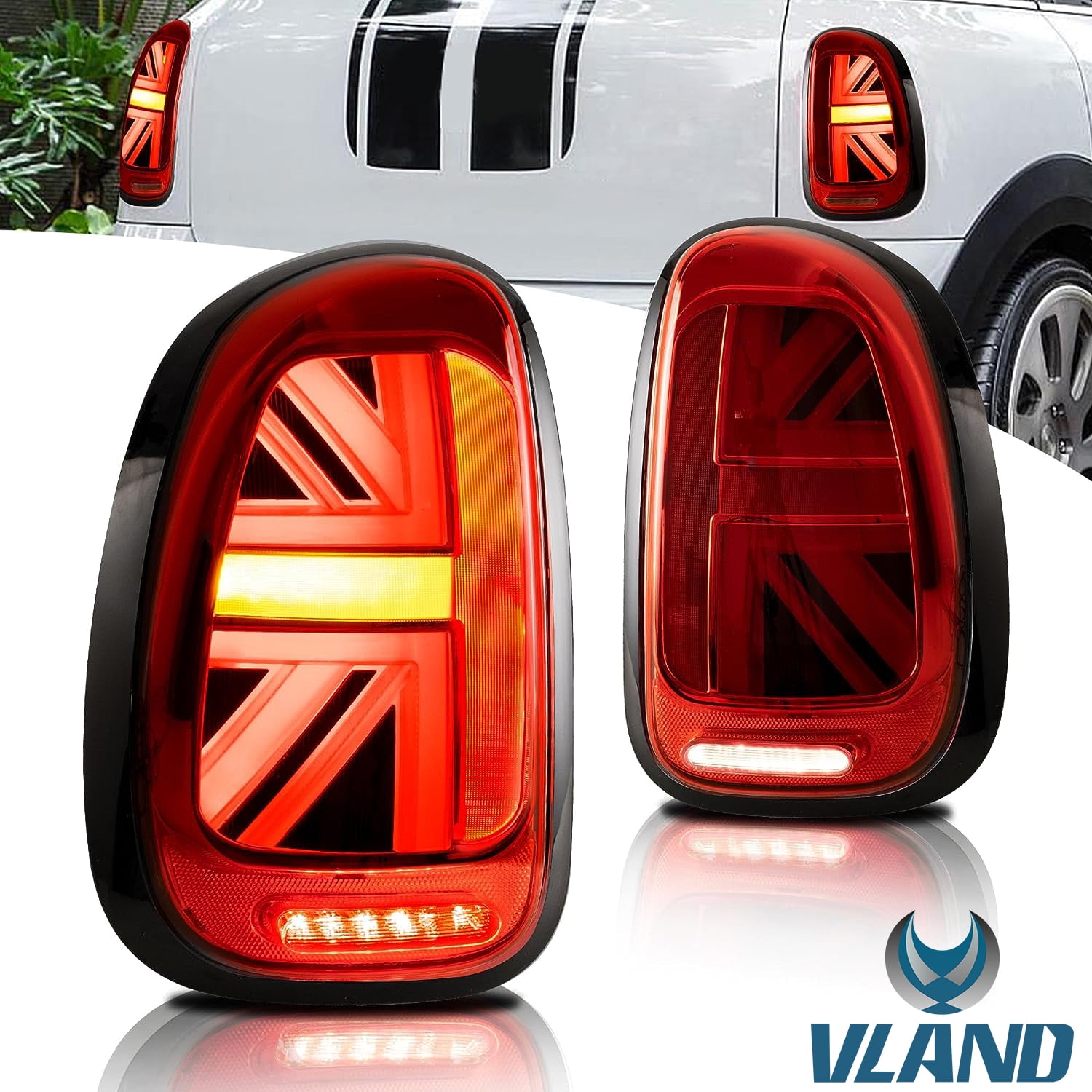 VLAND Full LED Tail Lights for BMW Mini Cooper Countryman R60 2010-2016 ...