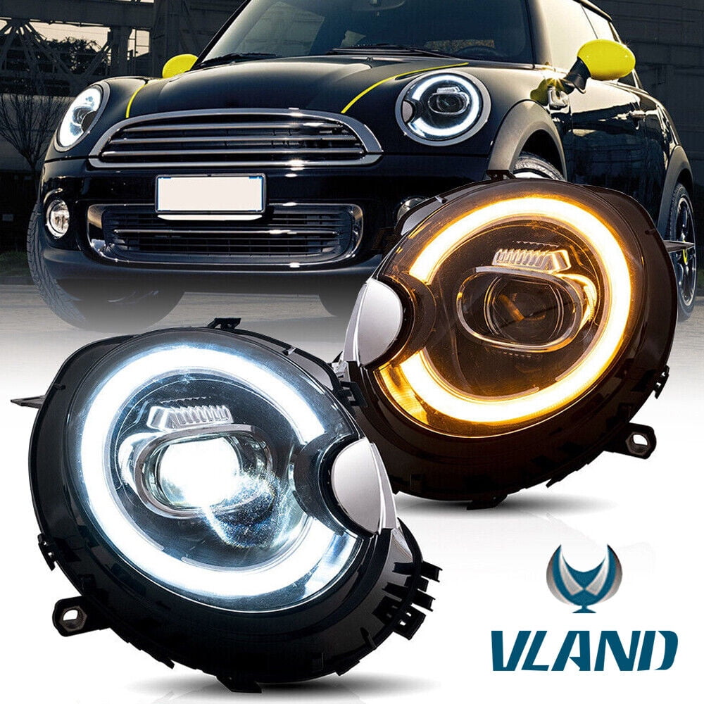 VLAND LED Projector Headlights For BMW Mini Cooper 2007-2013 R55 R56 ...