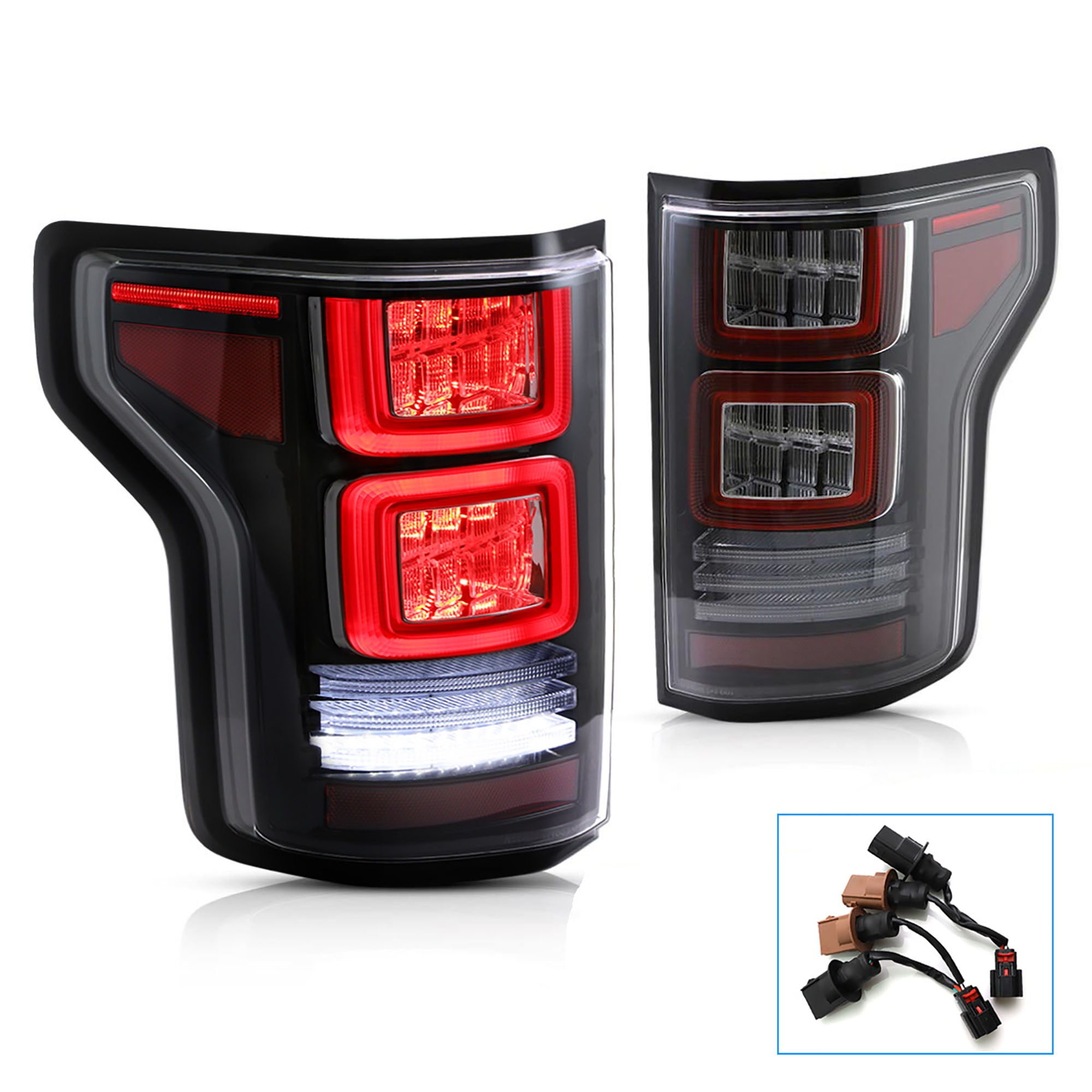 VLAND LED Tail Lights Assembly for Ford F150 XLT XL SSV Platinum ...