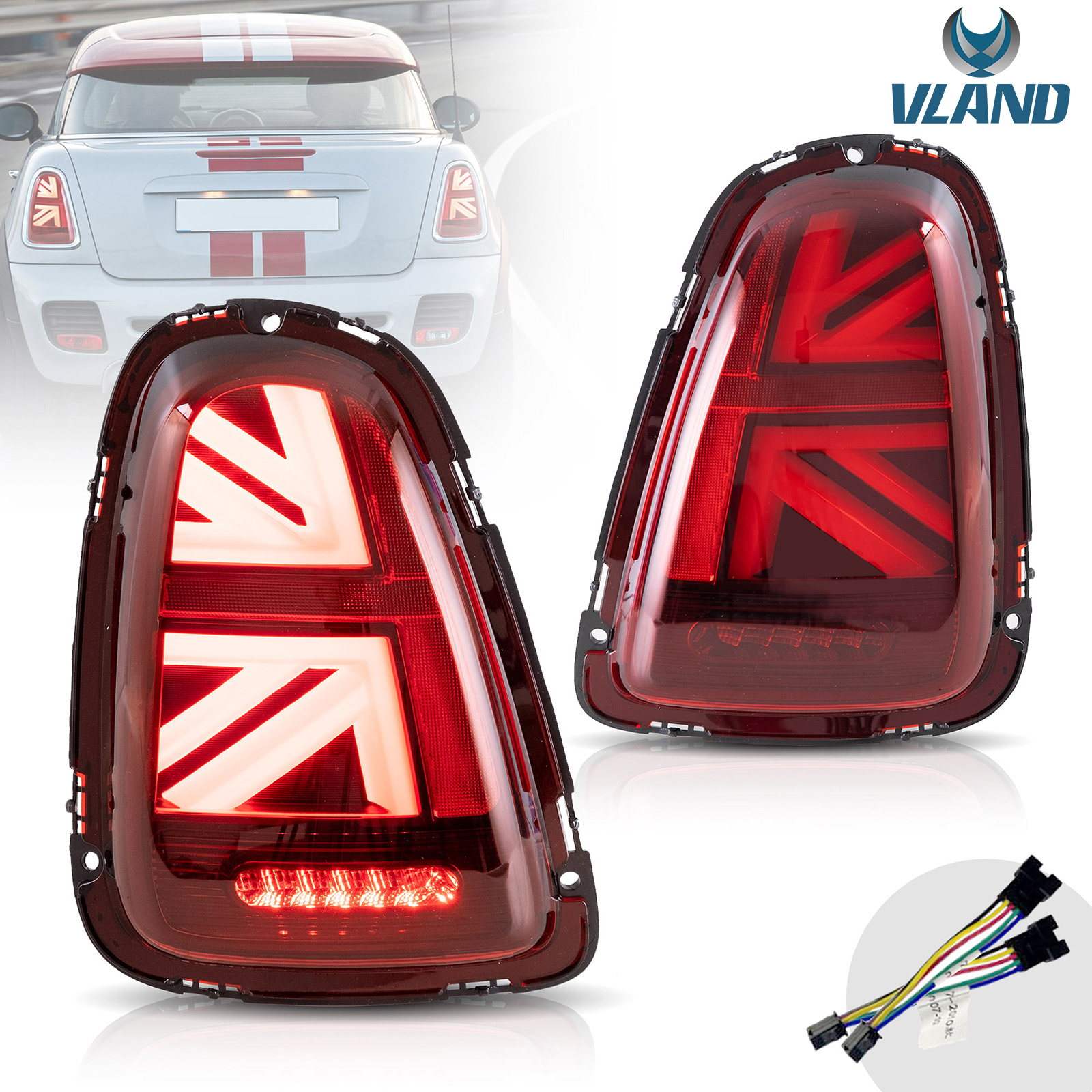 VLAND LED Tail Lights For 2007-2013 Mini Cooper R56 R57 R58 R59 ...
