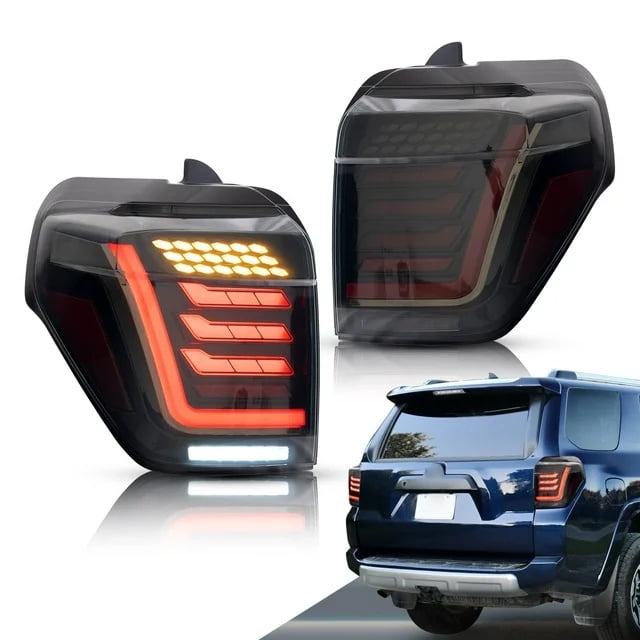 VLAND LED Tail Lights Smoked for Toyota 4Runner 2014 2015 2016 2017 ...