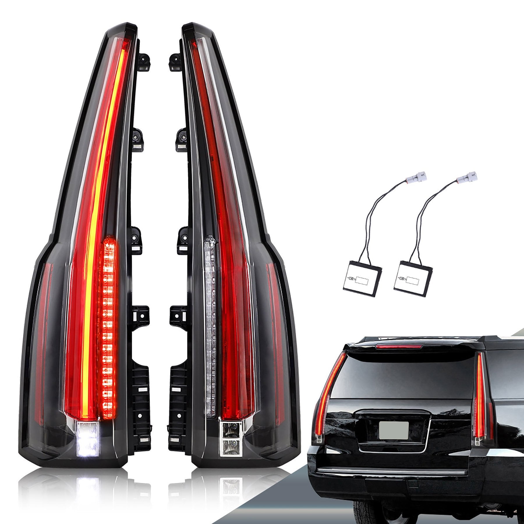 VLAND LED Tail Lights for 2015 2016 2017 2018 2019 2020 Chevrolet Tahoe ...