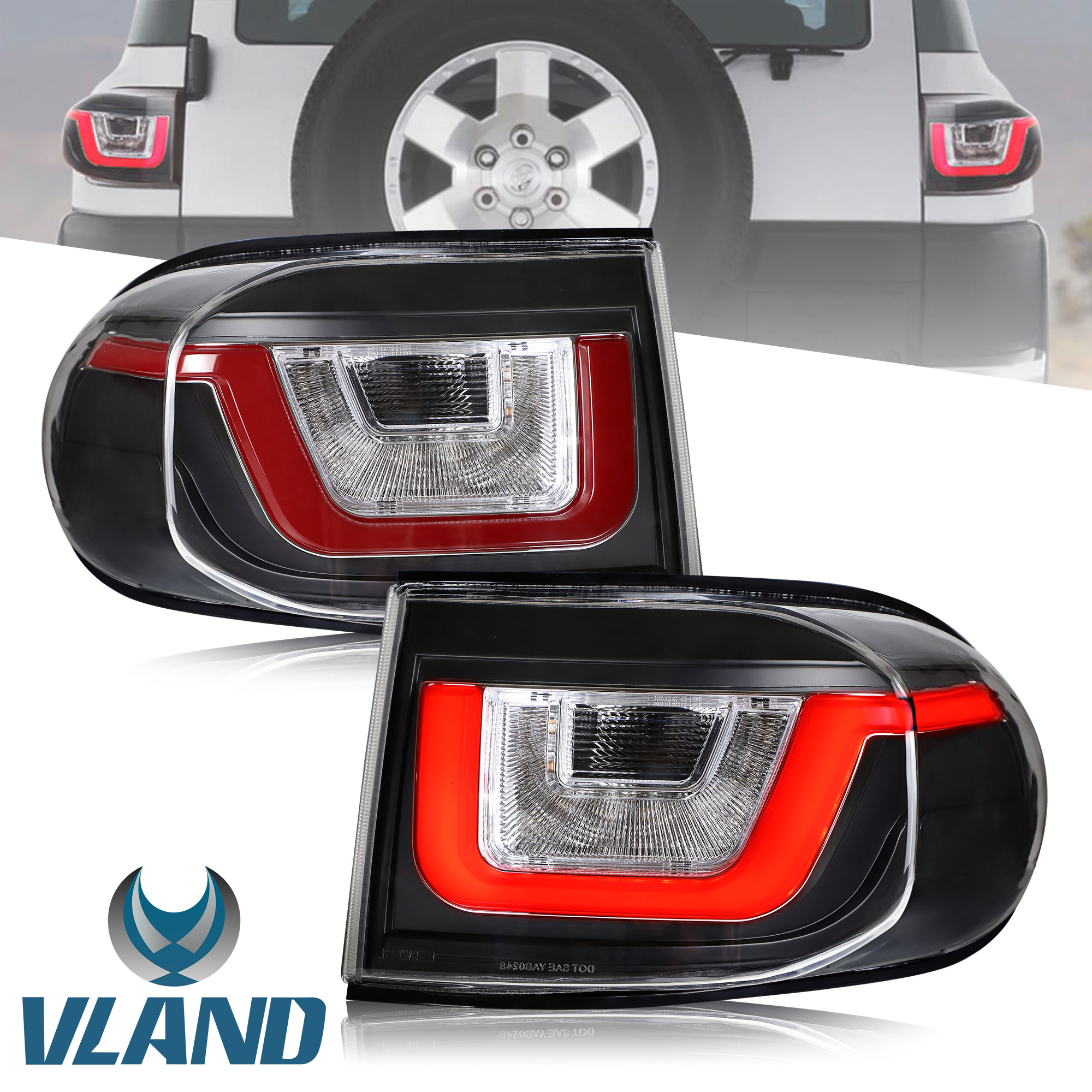 VLAND LED Tail Lights, Waterproof, Shock Proof, for Toyota FJ Land ...