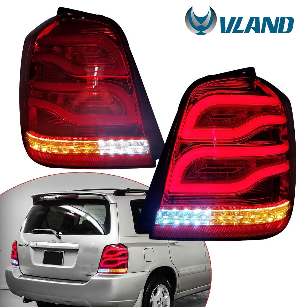 VLAND LED Tail Lights for Toyota Highlander 1st Gen(XU20) 2001-2007 ...