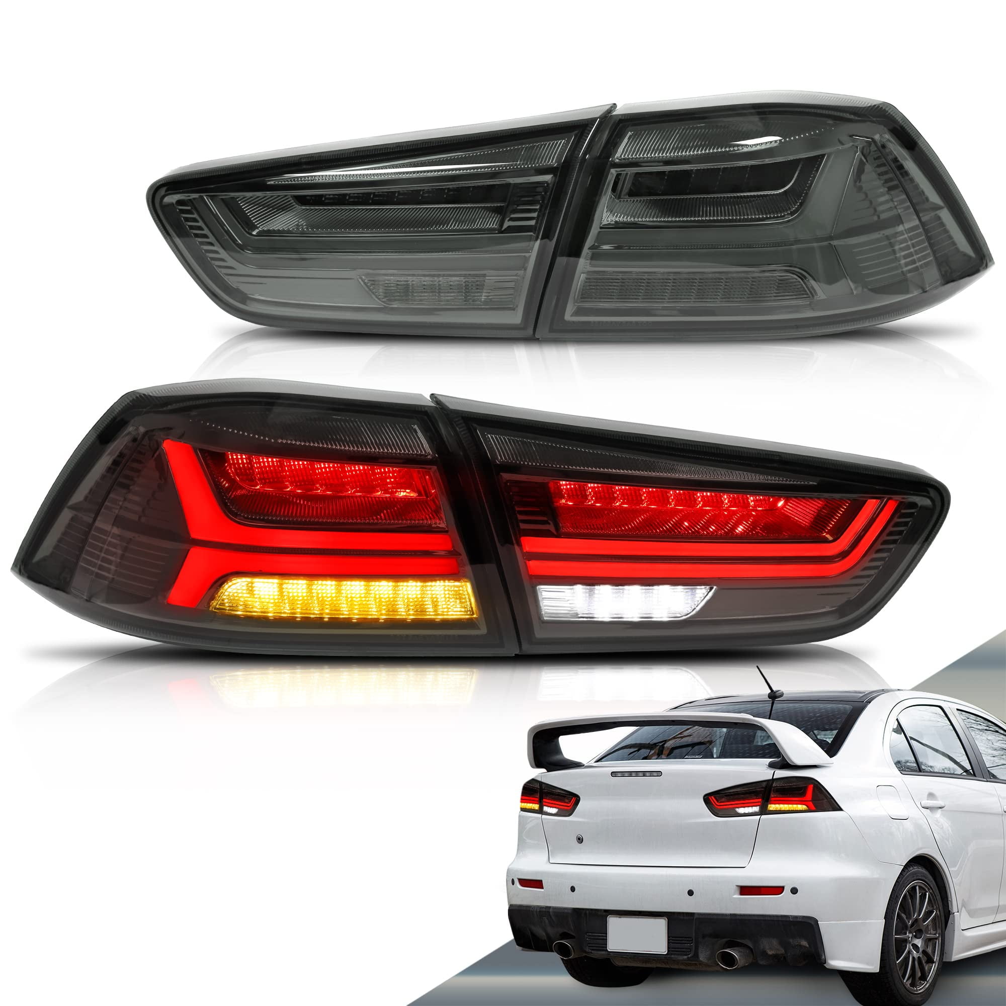 VLAND Led Tail lights CM31 Compatible with Mitsubishi Lancer & EVO X ...
