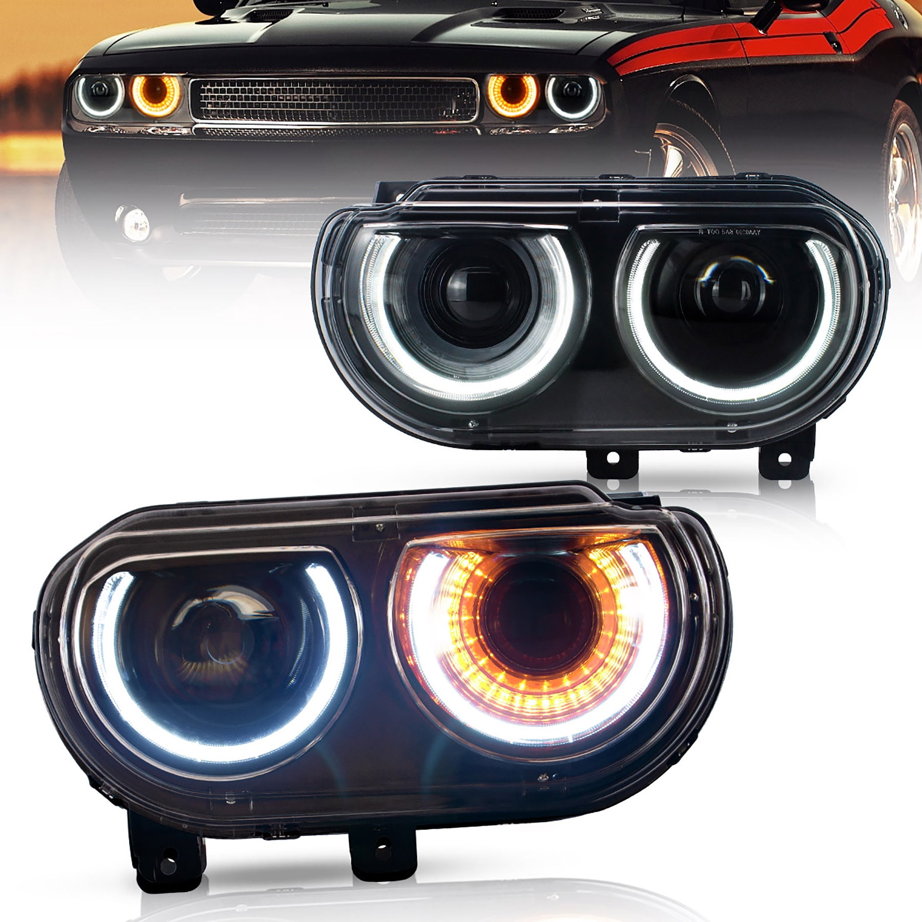 VLAND for 2008 2009 2010 2011 2012 2013 2014 Dodge Challenger Halo ...