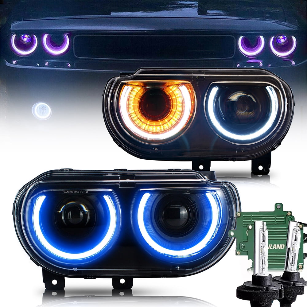 VLAND for 2008 2009 2010 2011 2012 2013 2014 Dodge Challenger Halo RGB ...