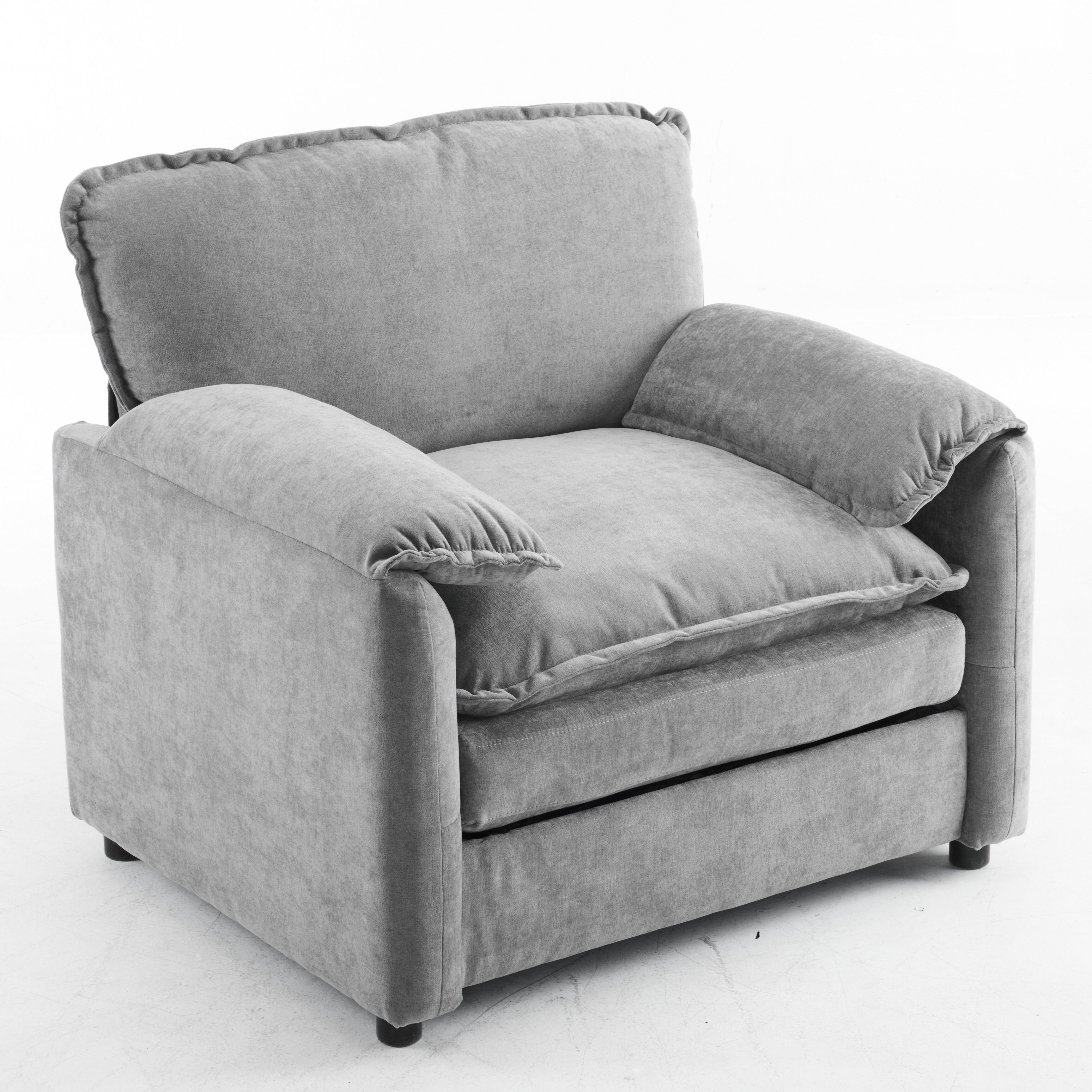VLDTDRDI 500LBS 38.58"W Oversized Accent Chair,Chenille Armchair with ...