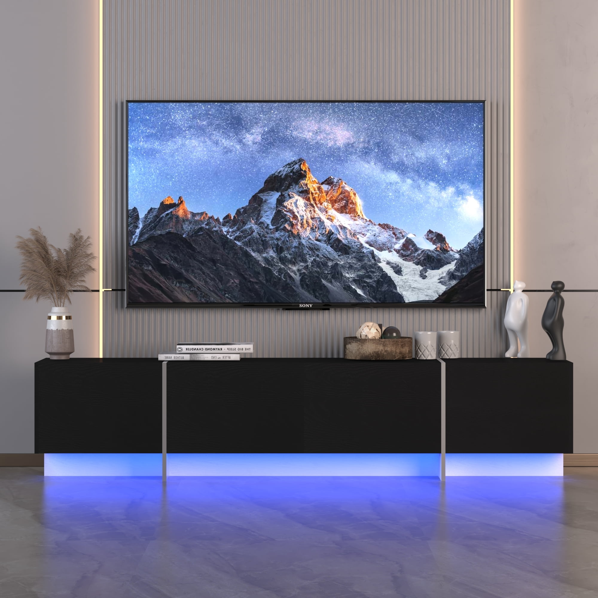 VLDTDRDI 74.8" Modern TV Stand for TVs Up to 80 inch, TV Console with 2 ...