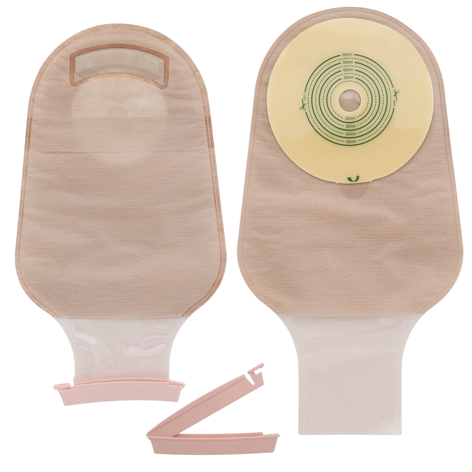 VLOOKUP 30 Pcs Colostomy Bags with Clamp Closure,Ostomy Supplies,One ...