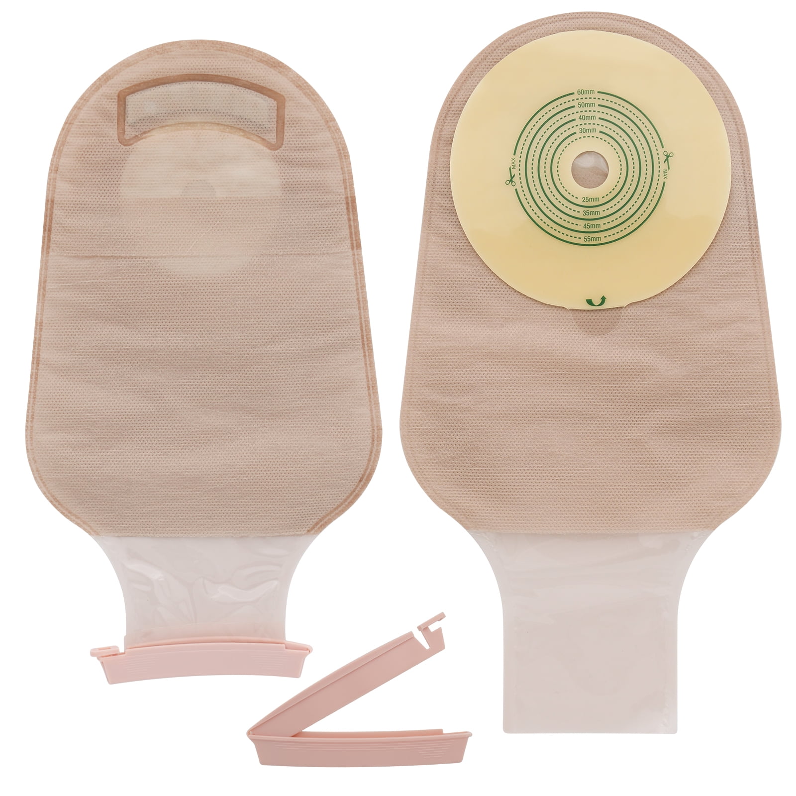 VLOOKUP 30 Pcs Colostomy Bags with Clamp Closure,Ostomy Supplies,One ...