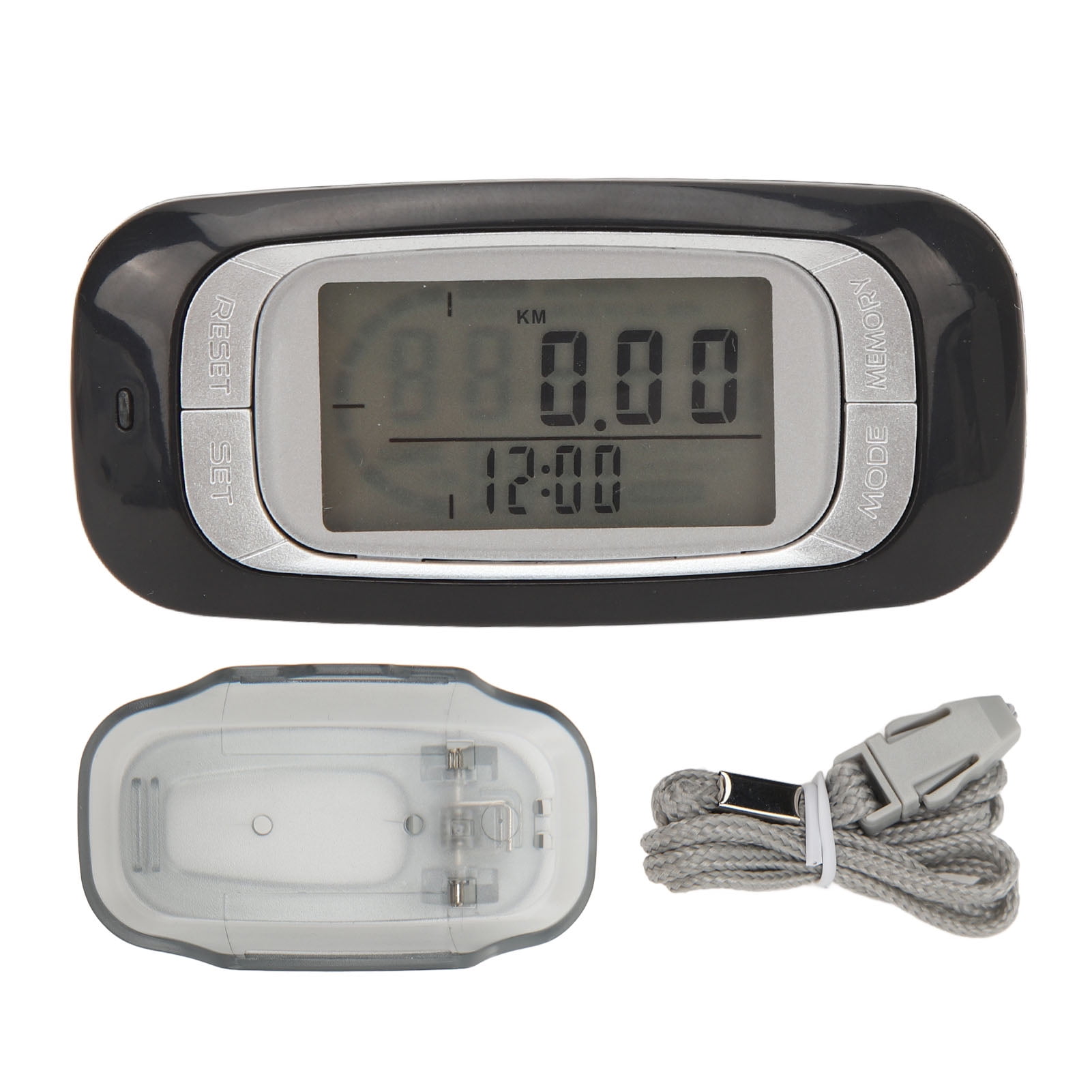 Portable Pedometer, 7 Day Memory, LED Light, 3D, Calorie Counter ...