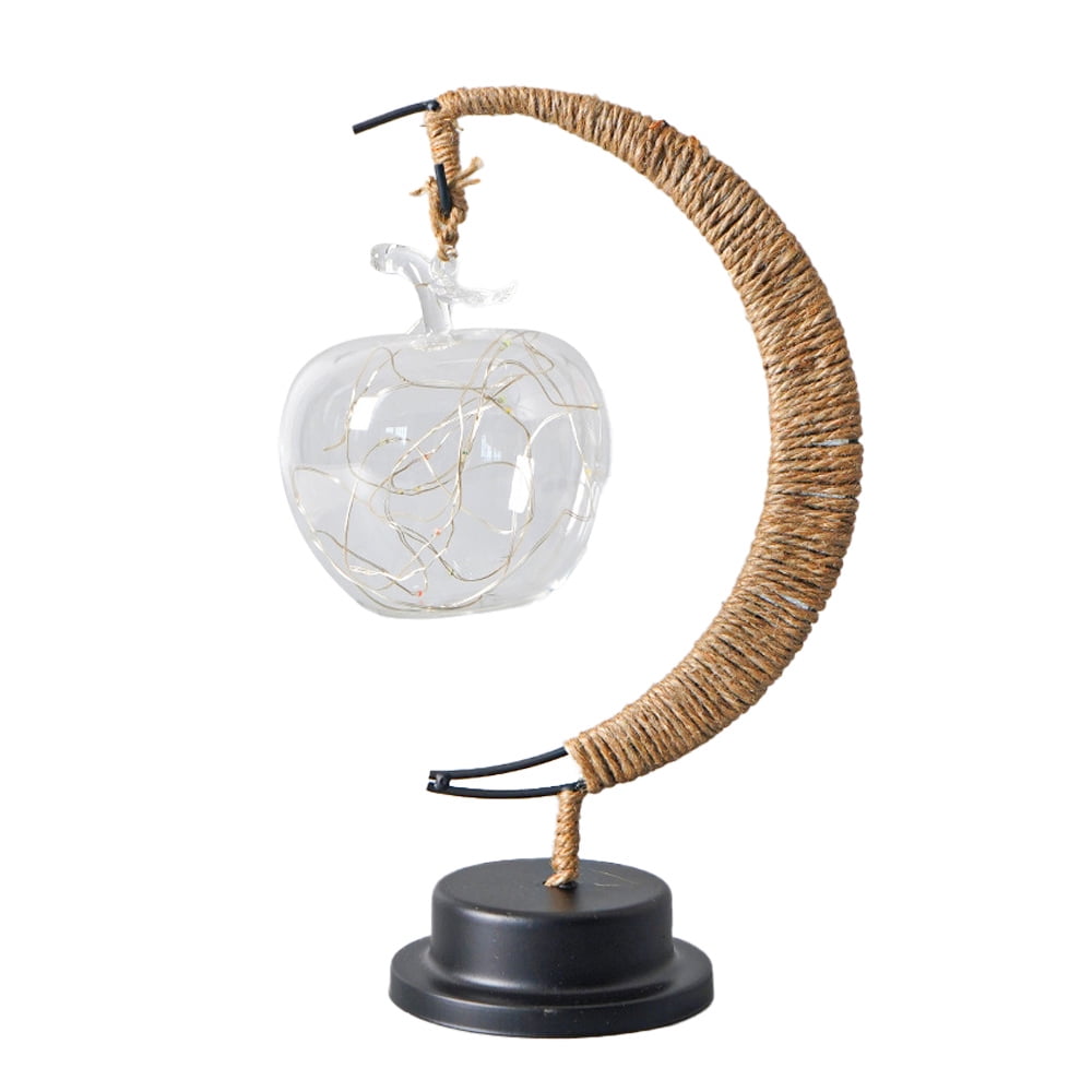 Decorative Table Lamp, Moon Night Lamp, Winding Cotton Thread, LED ...
