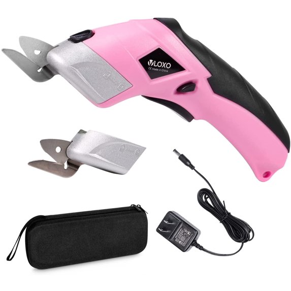 VLOXO 3.6V Cordless Electric Scissors with 2 Blades, Rechargeable ...