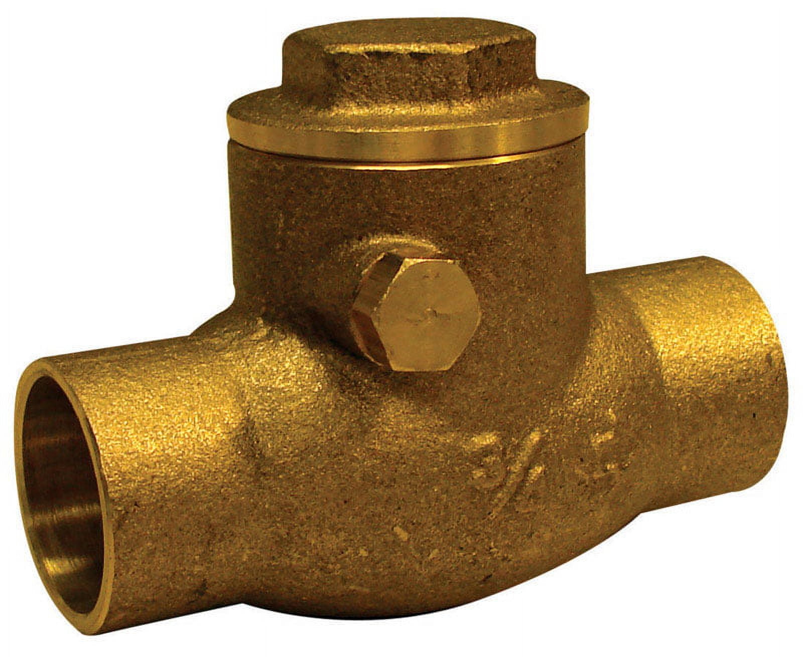 Mueller ProLine 3/4 in. Dia. x 3/4 in. Dia. Compression Brass Swing ...
