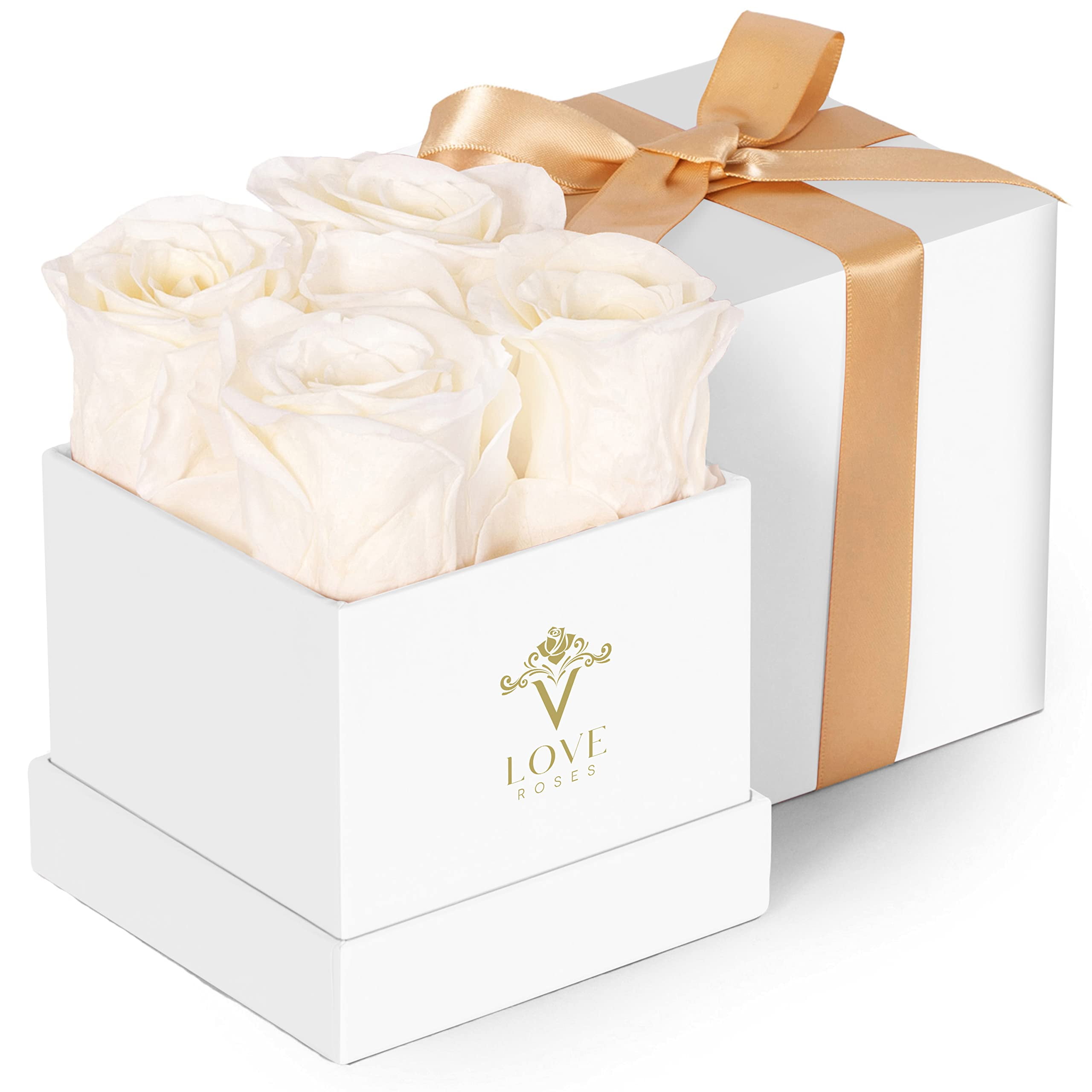 VLoveÂ® Forever Preserved Roses in a Box | Eternal Real Roses That Last ...