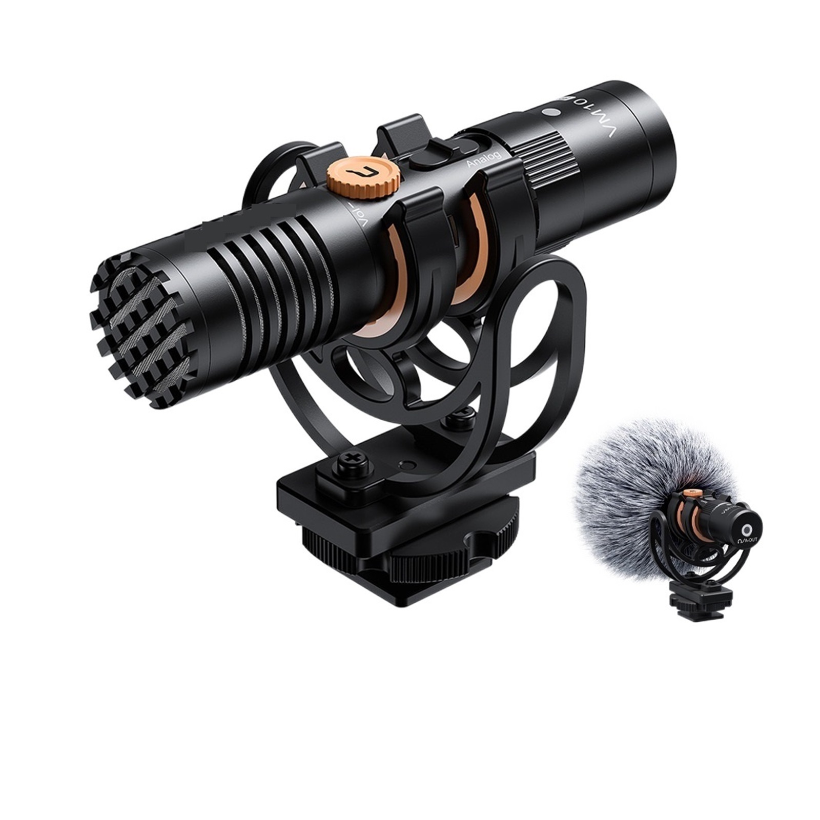 VM10 Pro Camera Microphone With Shock Mount, Gain Control And Deadcat ...