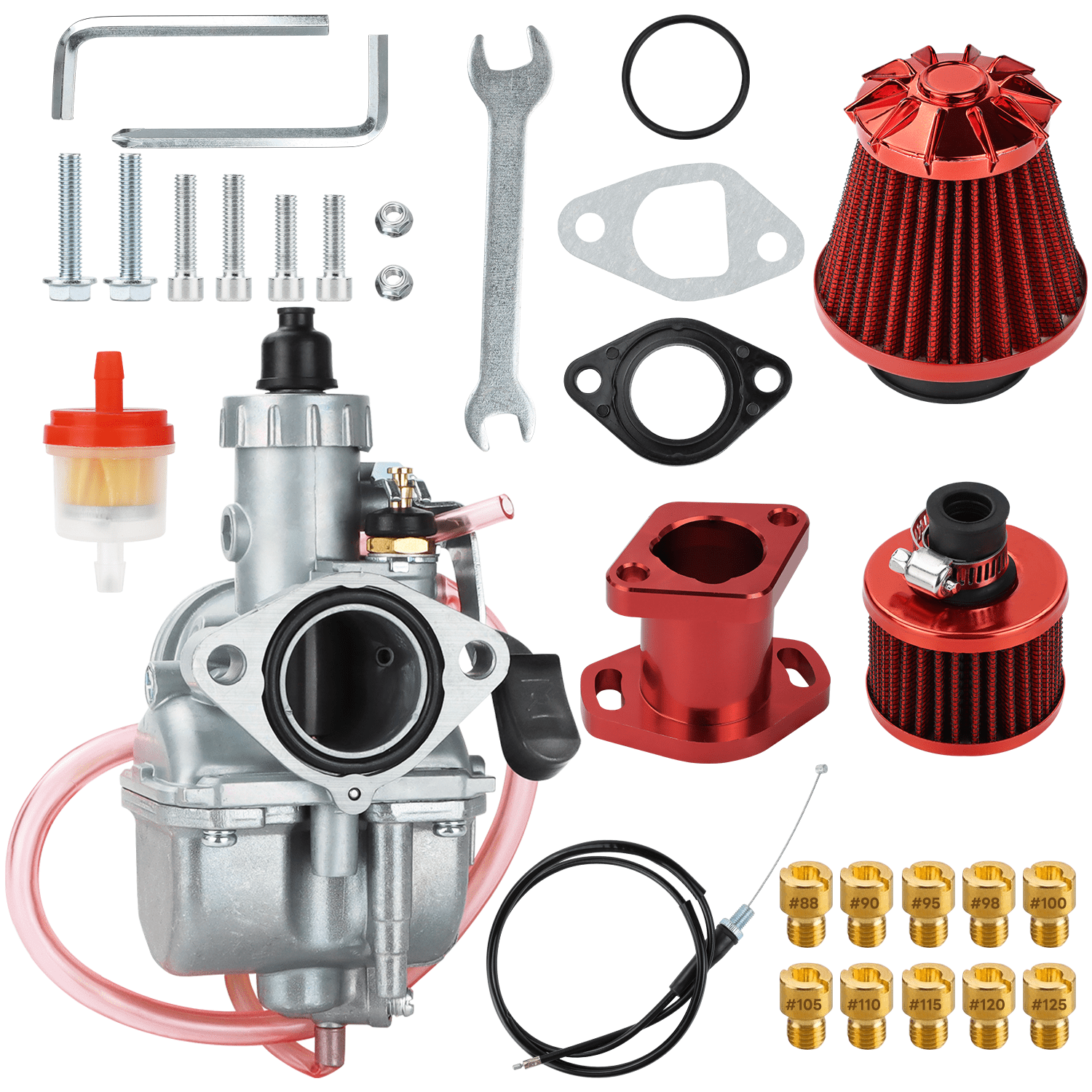 VM22 26mm Carburetor Intake Pipe Mainfold Kit for Predator 212cc 196cc ...