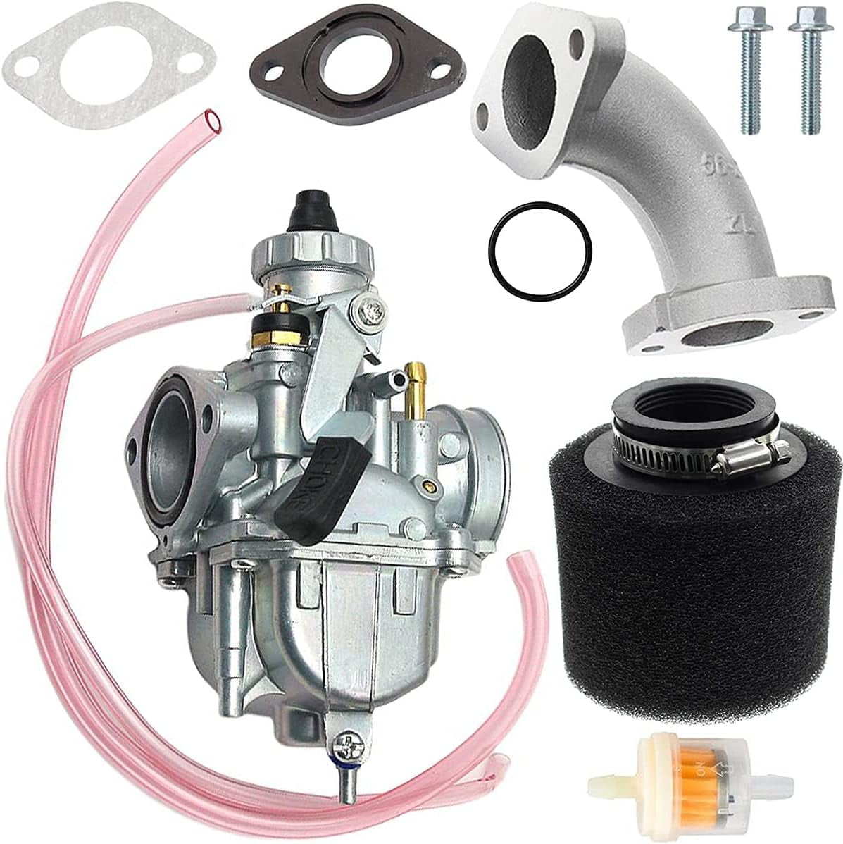VM22 26mm Carburetor Replacement For Mikuni Intake Pipe Pit Dirt Bike ...